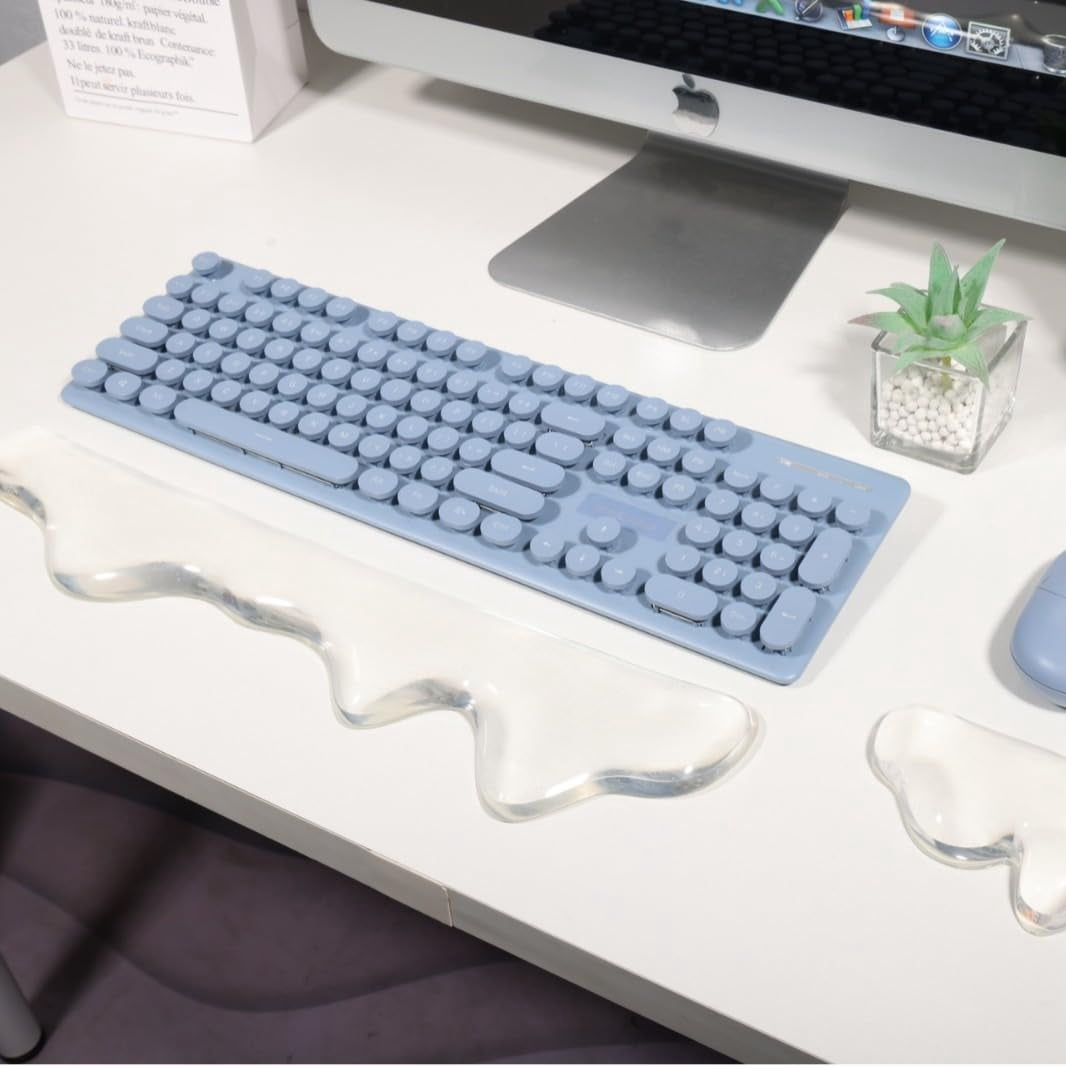 Wrist Rest for Keyboard and Mouse Abstract Clear Keyboard Wrist Rest ...