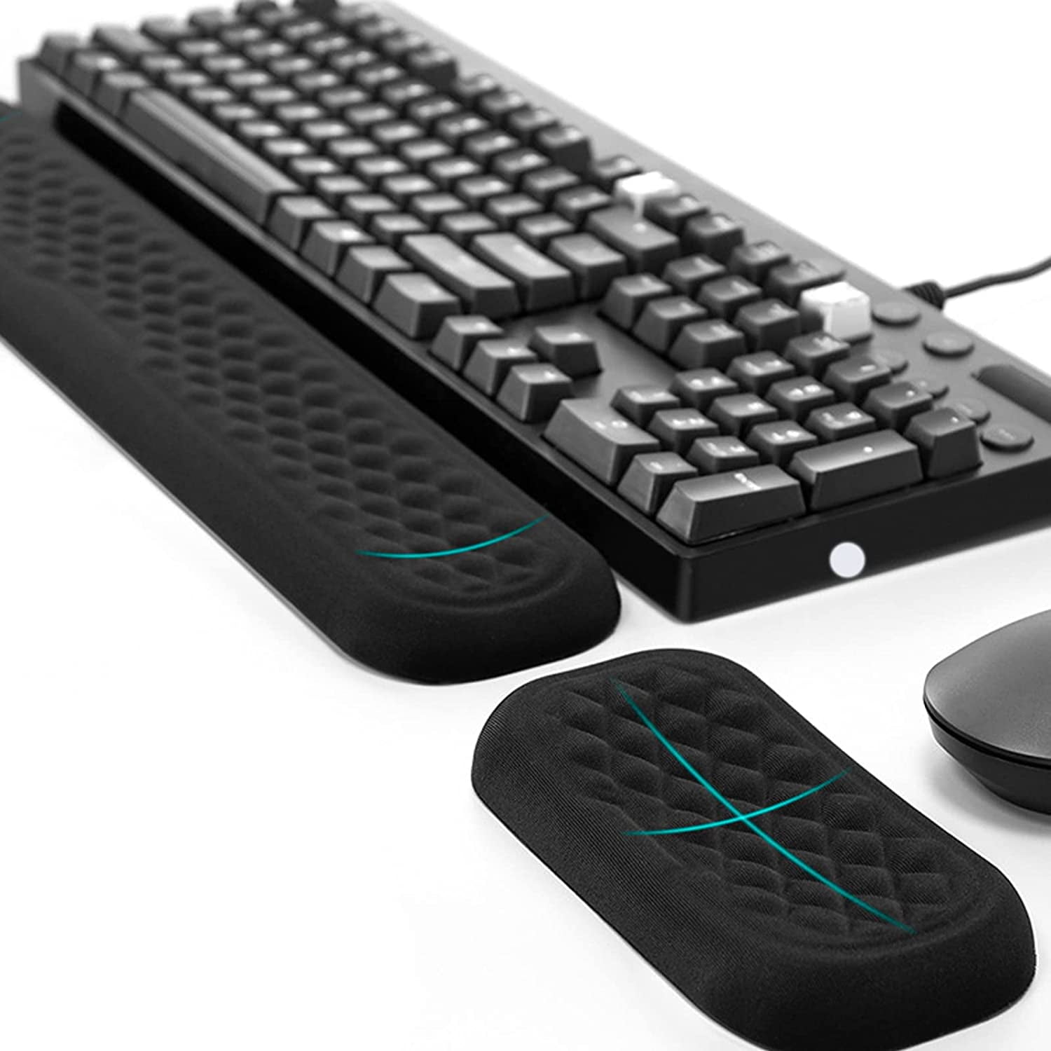 Wrist Rest Pad Memory Foam Elbow Rest Pad Computer Mouse Armrest ...