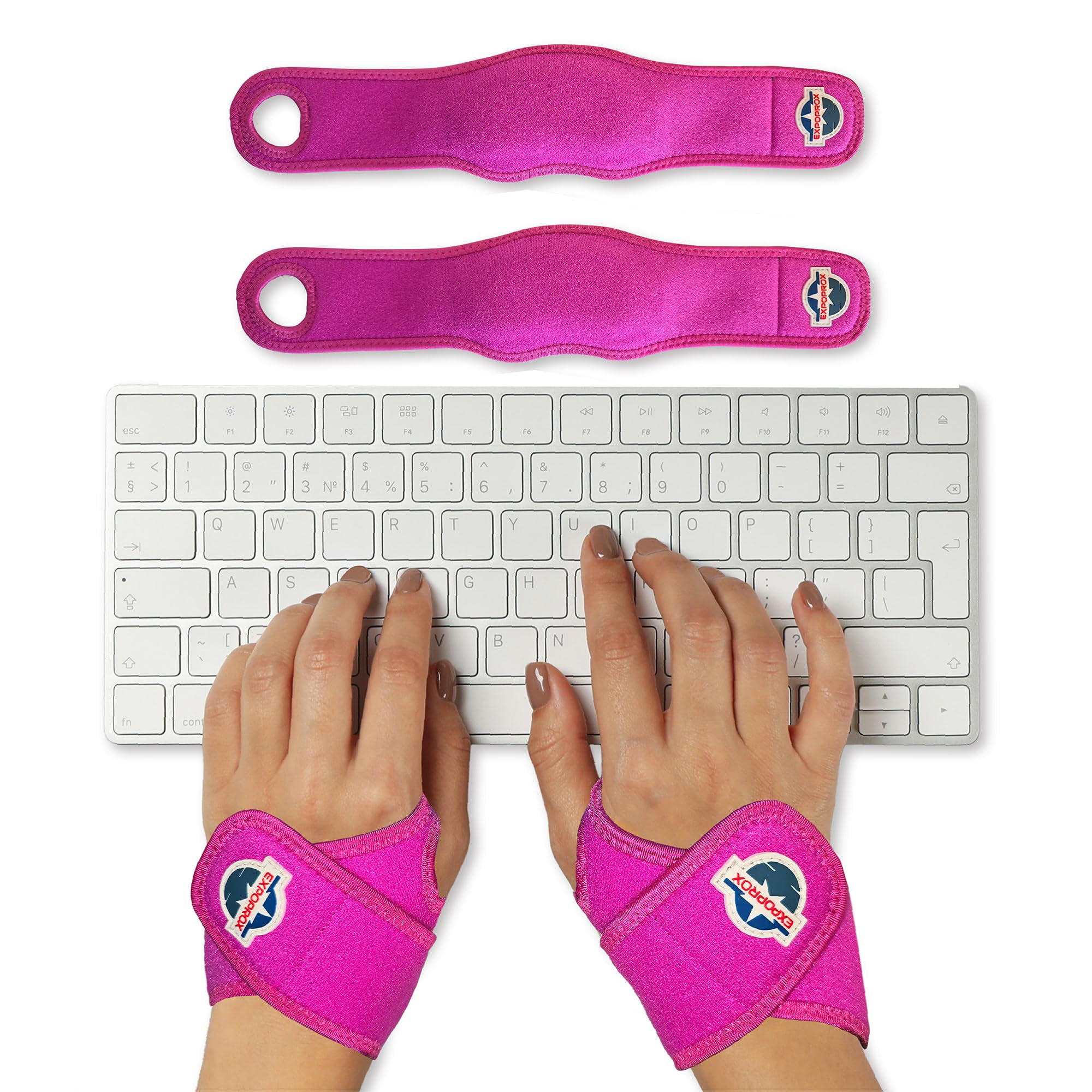 Wrist Rest Pads-Ergonomic Mouse and Keyboard Support-Tension.Adjustable ...