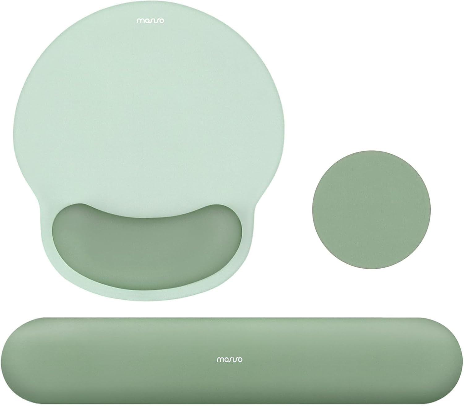 Wrist Rest Support for Mouse Pad&Keyboard Set Circe Curved Ergonomic ...
