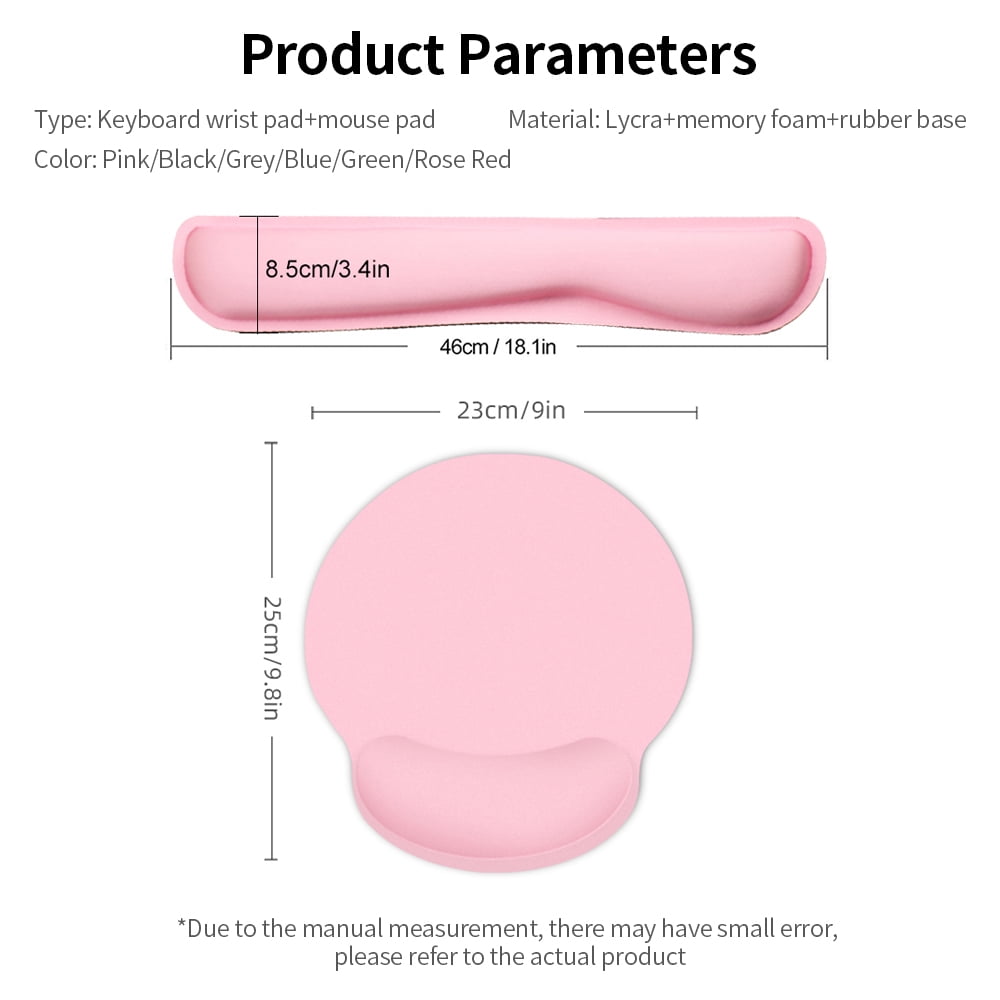 Wrist Support Set,Rest Pad With Fabric -slip Wrist Rest Pads With ...