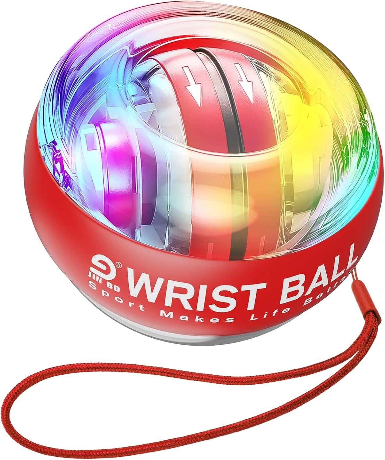 Wrist Trainer Ball Auto-Start Gyroscopic Forearm Exerciser Gyro Ball ...