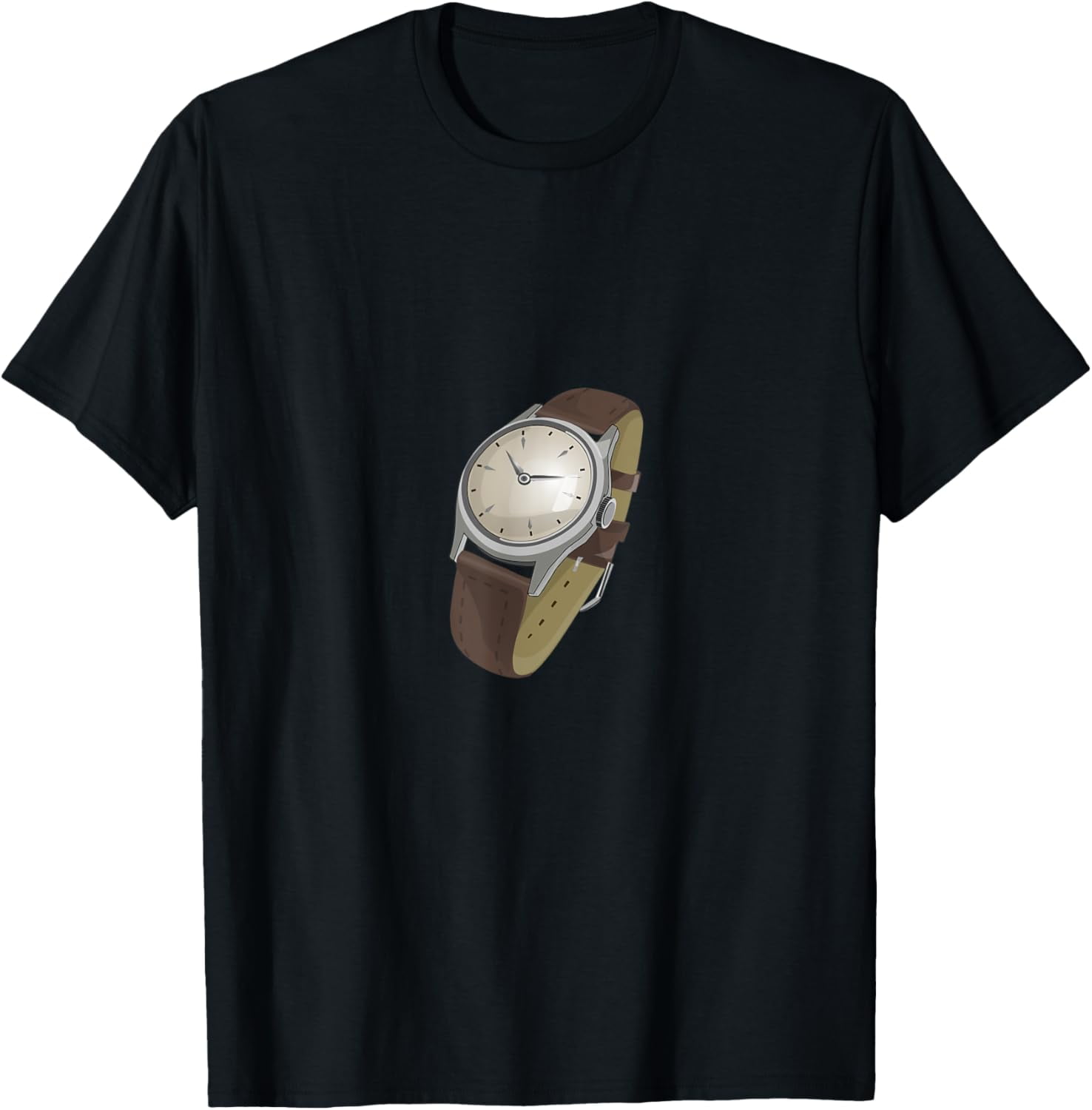 Wrist Watch T-Shirt men and women can wear, black, white, gifts ...