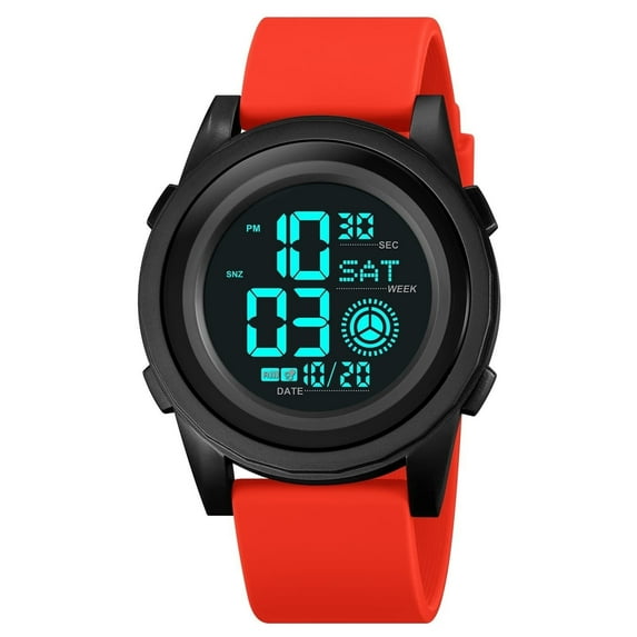 Wrist Watch for Men, Digital Sports Waterproof Watch with Dual Time ...