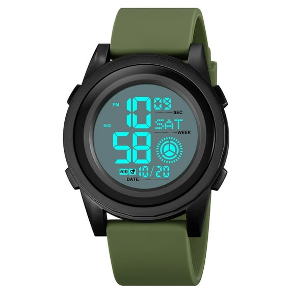 Wrist Watch for Men, Digital Sports Waterproof Watch with Dual Time ...