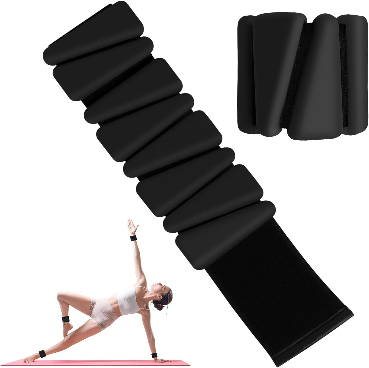 Wrist Weights Set Adjustable Silicone Workout Weights for Women and Men ...