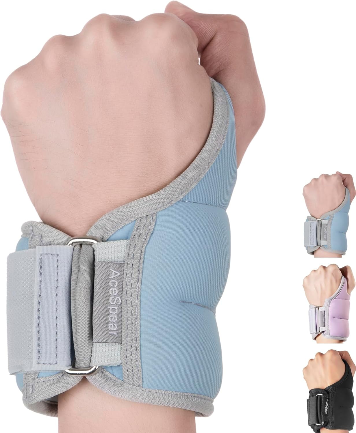 Wrist Weights with Thumb Loops Lock, Set of 2, 2x1lb, 2x2lbs, 2x3lbs ...