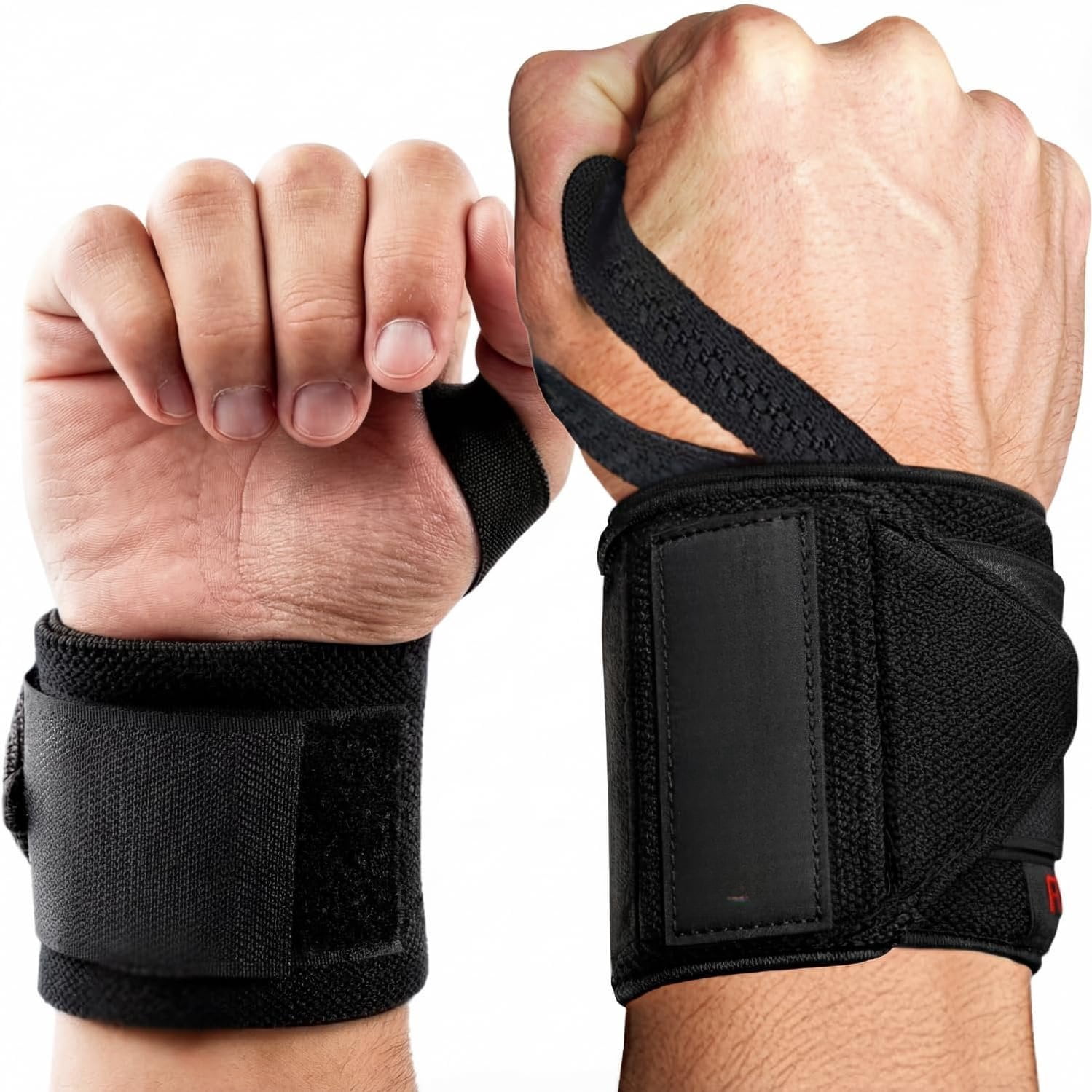 Wrist Wraps for Weightlifting - 18" & 12" Wrist Support Weight Lifting ...