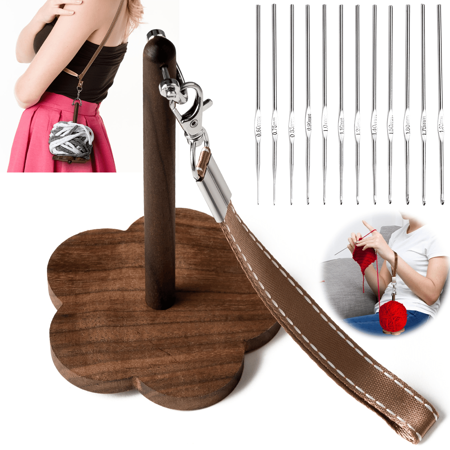 Wrist Yarn Holder, DIY Sewing Thread Spool Holder For Crochet ...