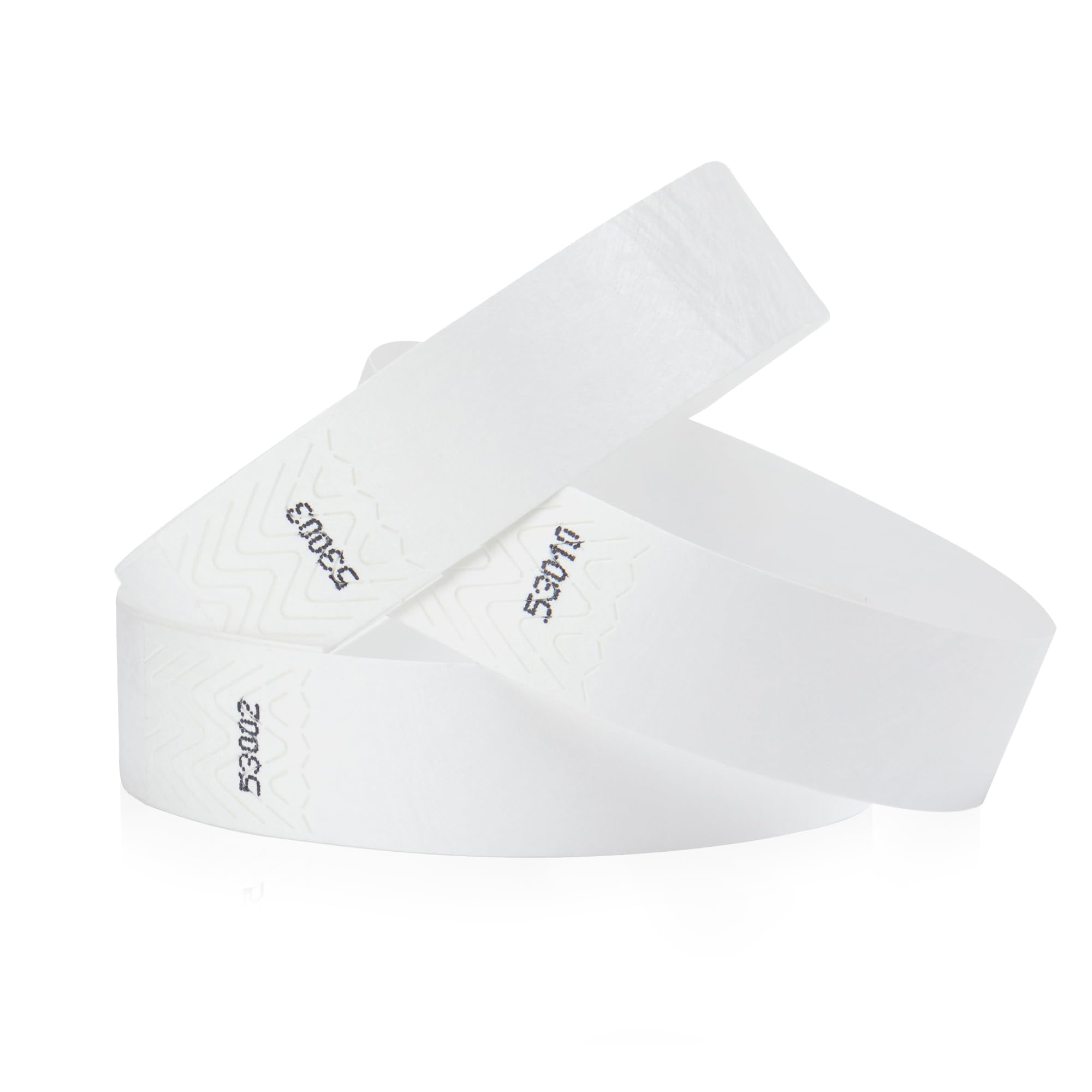 WristCo White Tyvek Wristbands for Events - 100 Count - Comfortable ...