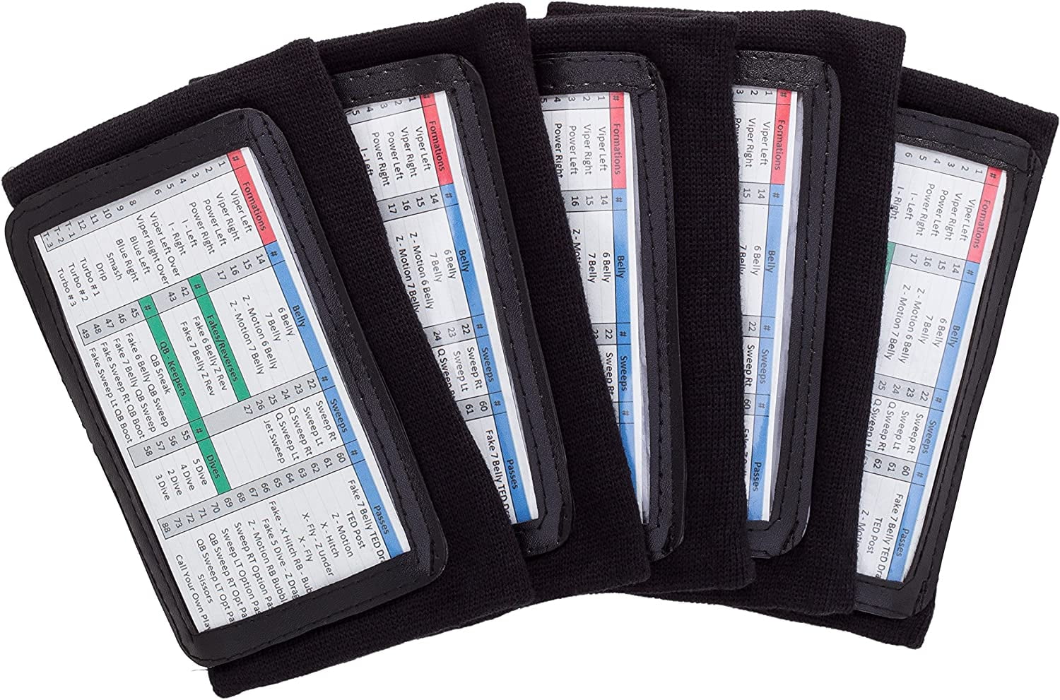 WristCoaches Football Play Wristbands - 5 Pack Youth Quarterback Gear ...