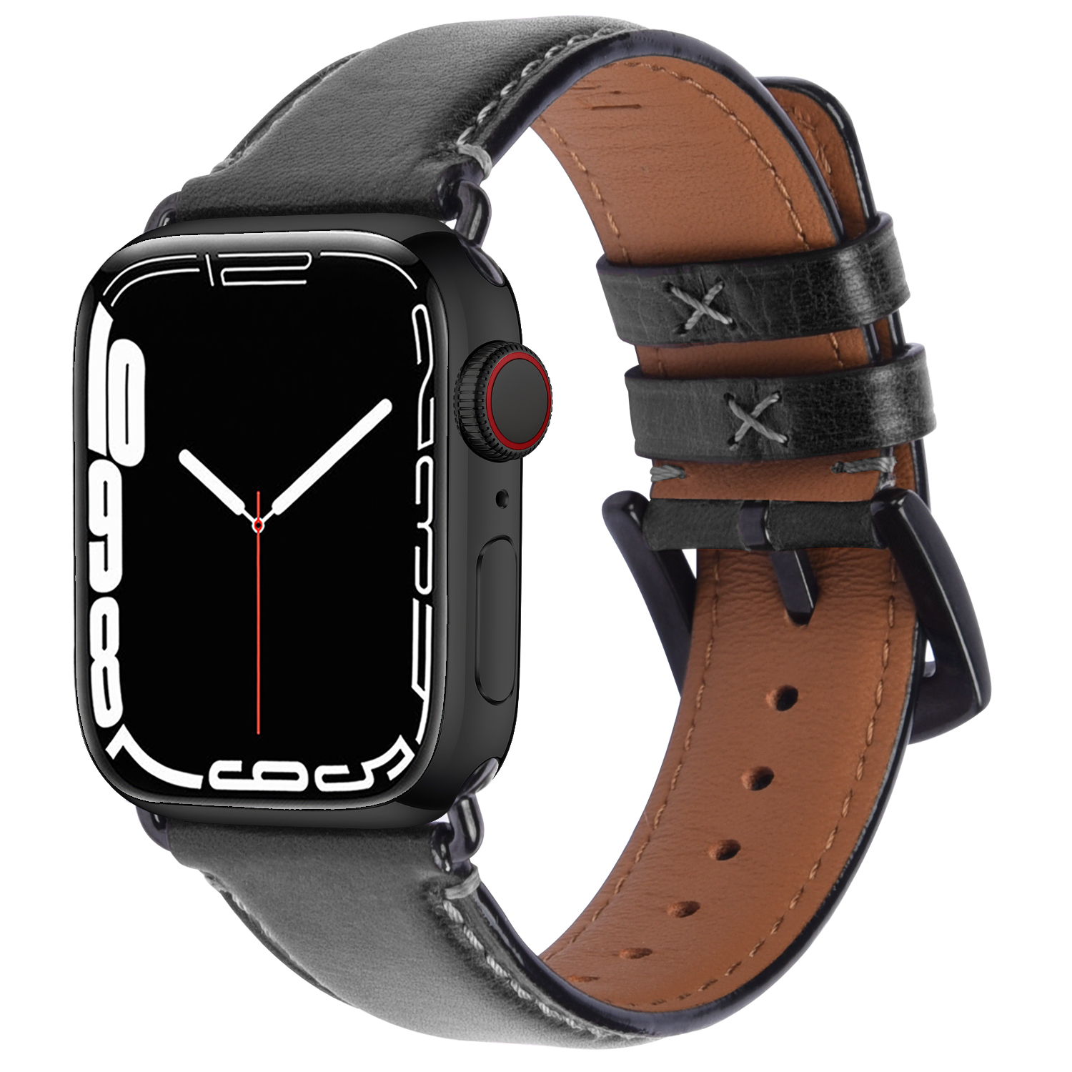 WFEAGL Genuine Leather iwatch Band for iWatch Series 42mm 44mm 45mm ...