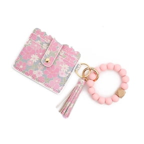 TureClos Women Keychain Bag with Tassel Wallet Fashion Key Chain Snap ...