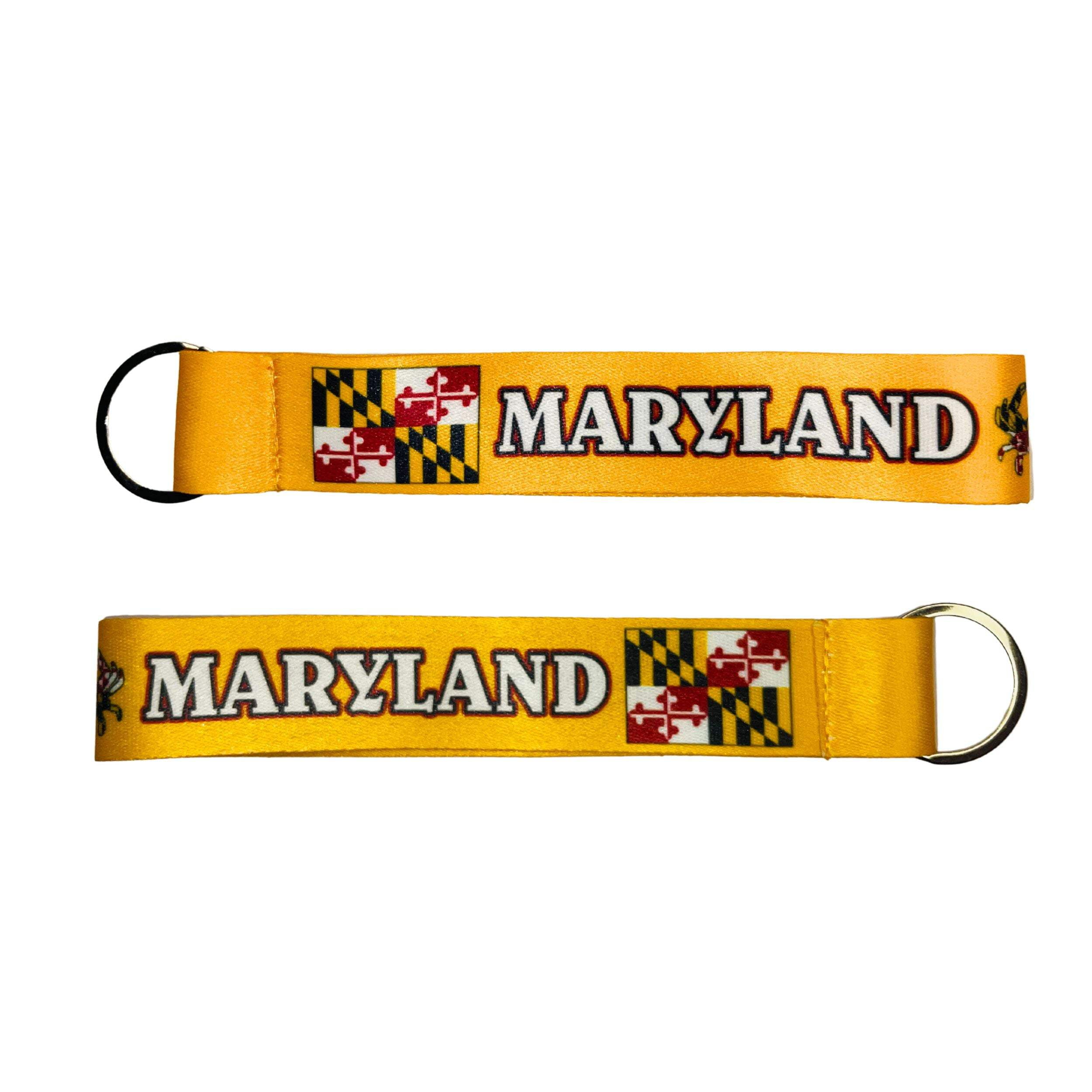 Wristlet Keychain - State Flag Maryland - USA - K090 | Flag Keychain for Keys, ID Badge Holder ...