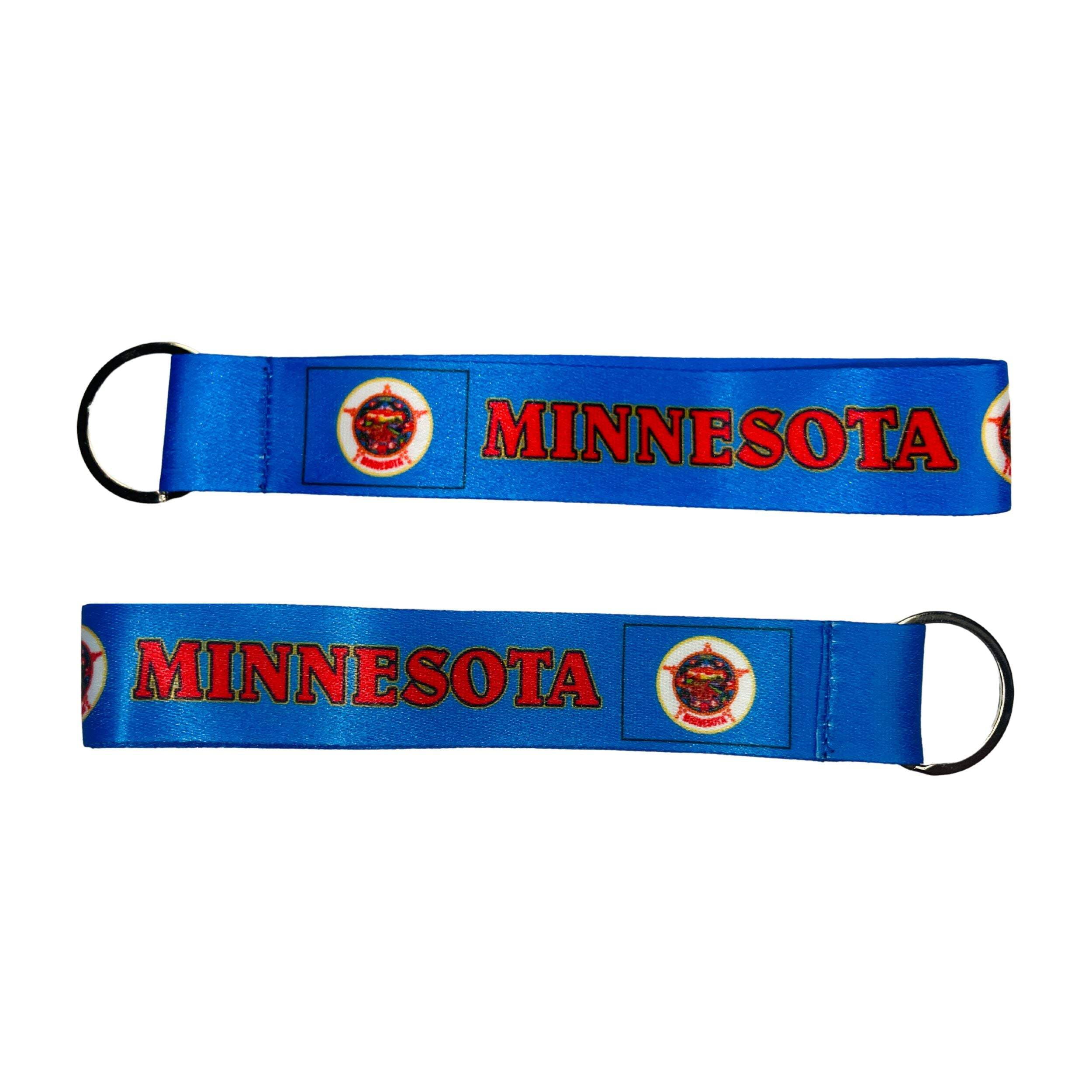 Wristlet Keychain - State Flag Minnesota - USA - K077 | Flag Keychain ...