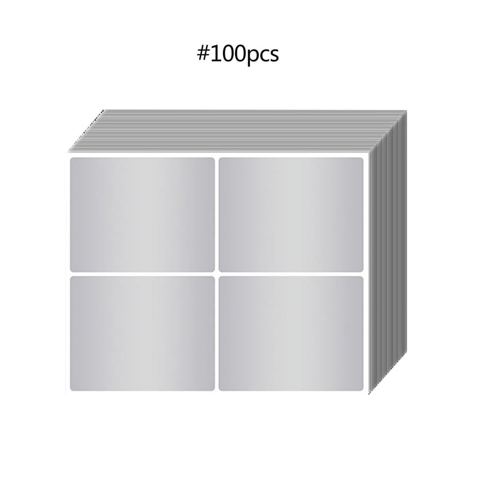 Writable Blank Stickers Self Adhesive Silver Waterproof Labels for Home ...