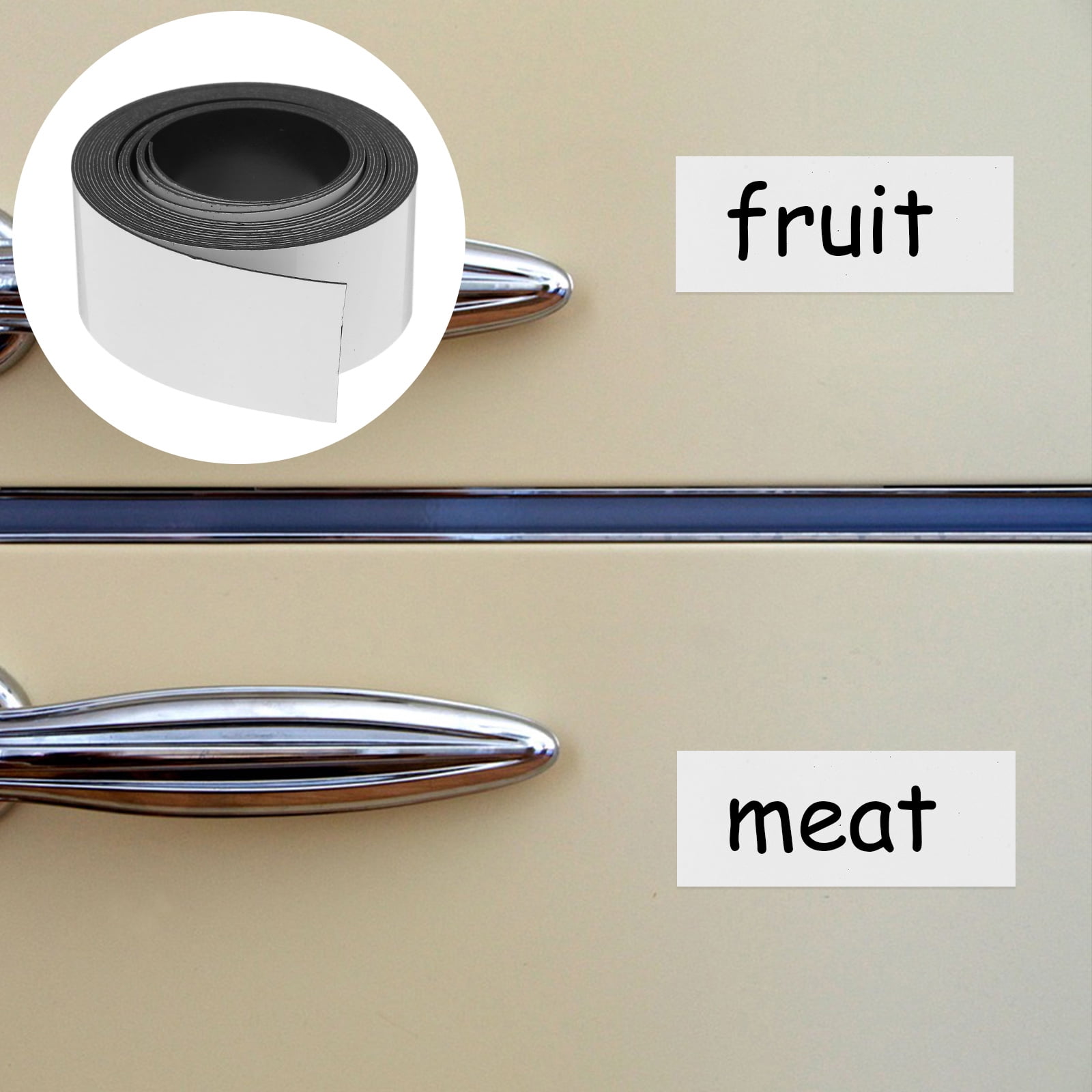 Writable Erasable Magnetic Labels 30 mm Blank Name Tags for Whiteboards ...