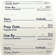 Writable Food Rotation Labels Prep Date Use by Permanment Adhesive 1 x ...