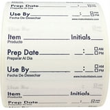 Writable Food Rotation Labels Prep Date Use by Permanment Adhesive 1 x ...