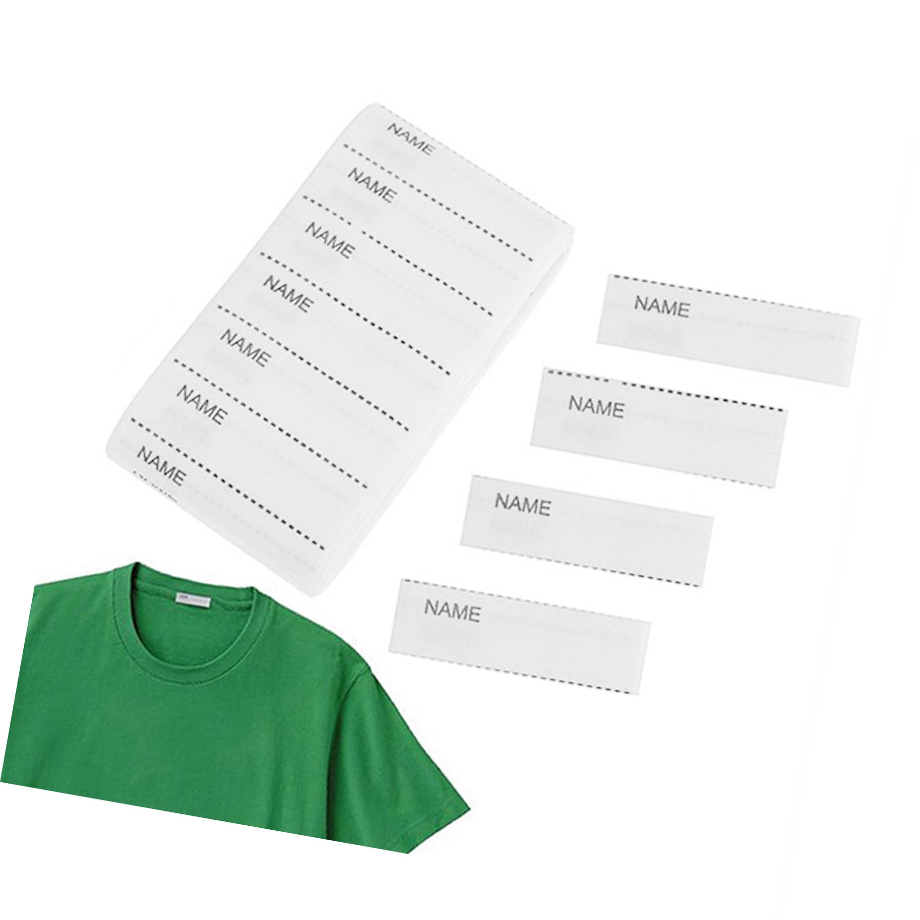 Writable Iron-On Clothing Labels, Name Tags for School Uniforms ...