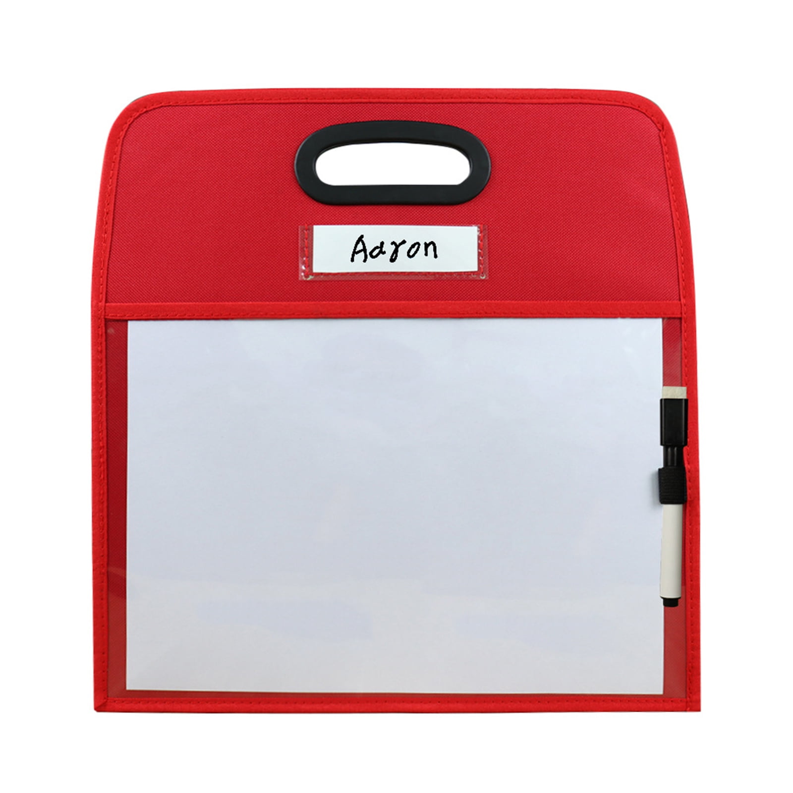 Write And Wipe Drawing Board Dry Brush Bag Pocket For Teaching Kids ...