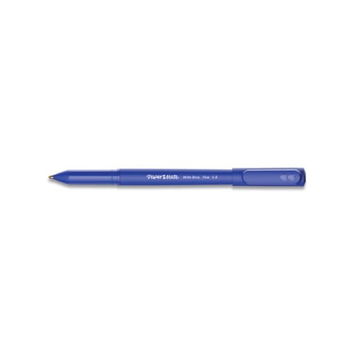 Write Bros. Ballpoint Pen Fine 0.8 mm, Blue Ink/Barrel, Dozen - Walmart.com