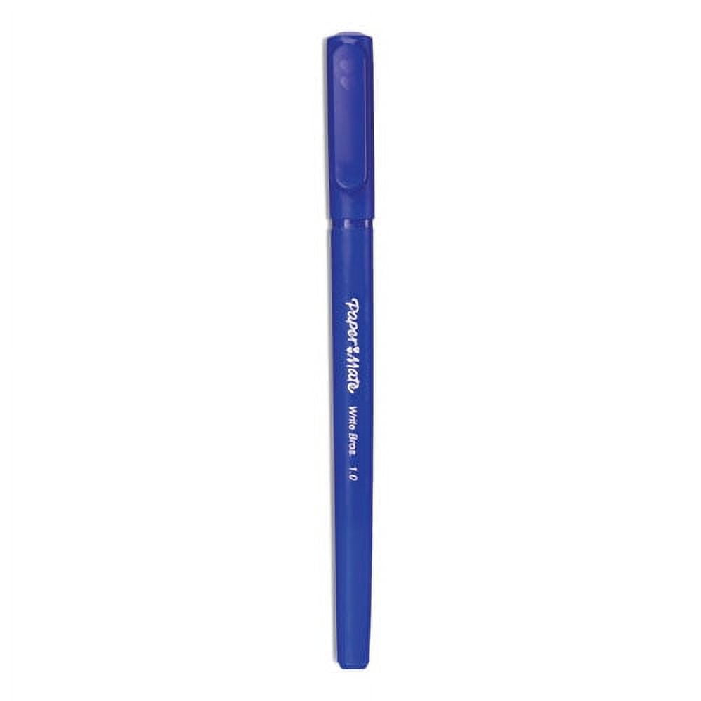 Write Bros. Ballpoint Pen Value Pack, Stick, Medium 1 Mm, Blue Ink ...