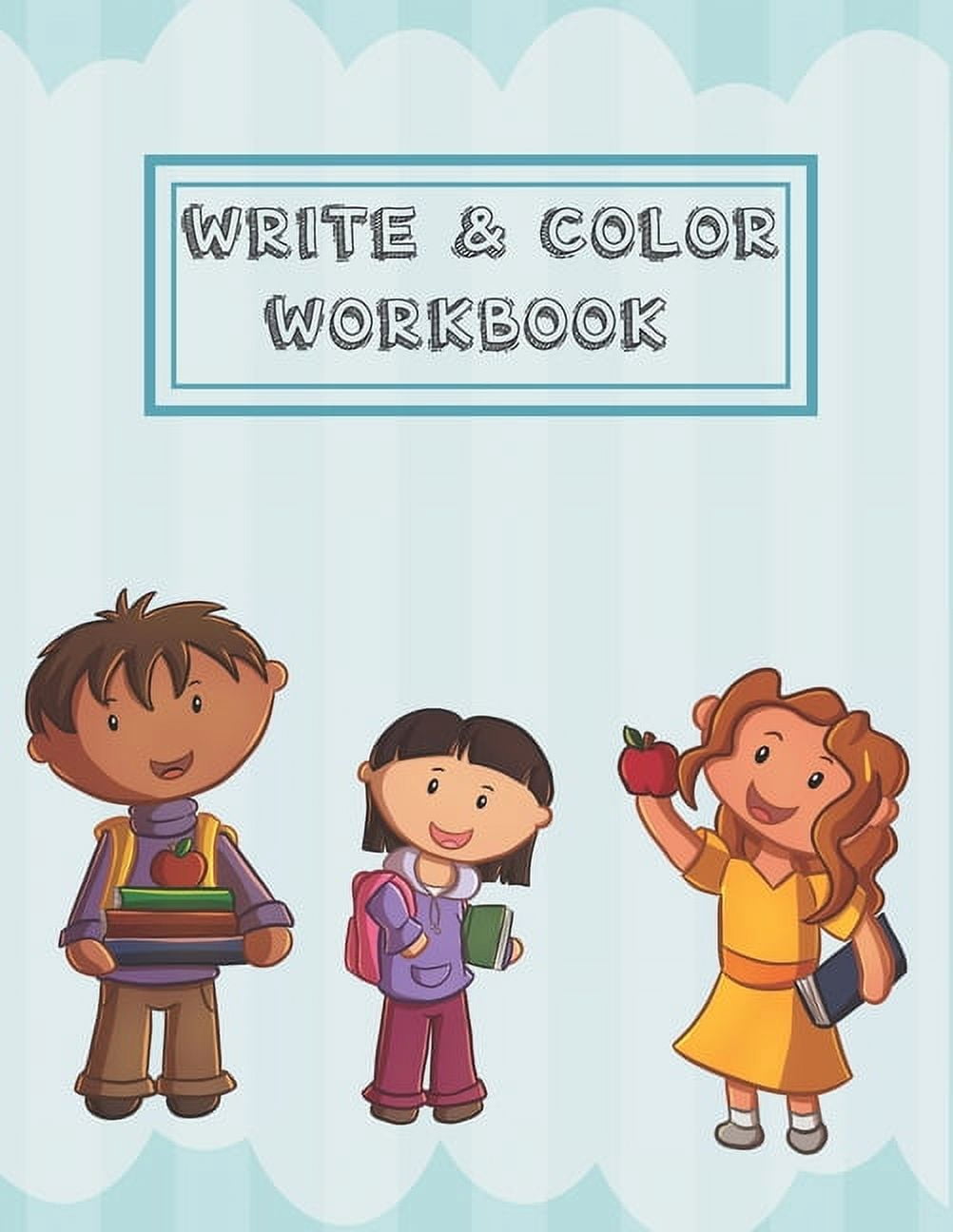 Write & Color Workbook: A handwriting and coloring book for kids ...