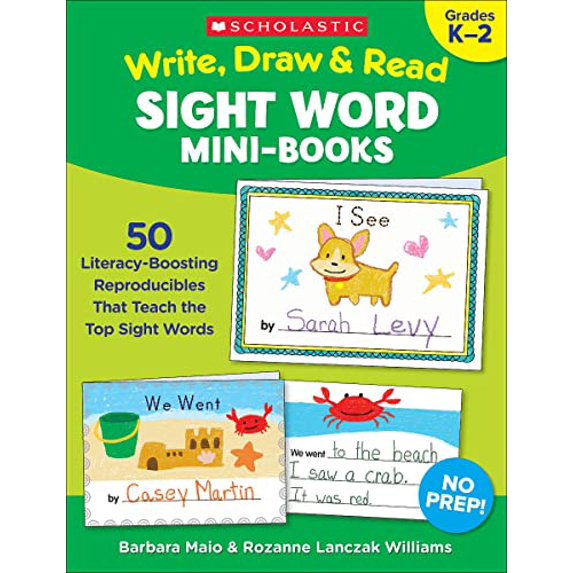 Pre-Owned Write, Draw & Read Sight Word Mini-Books: 50 Reproducibles ...