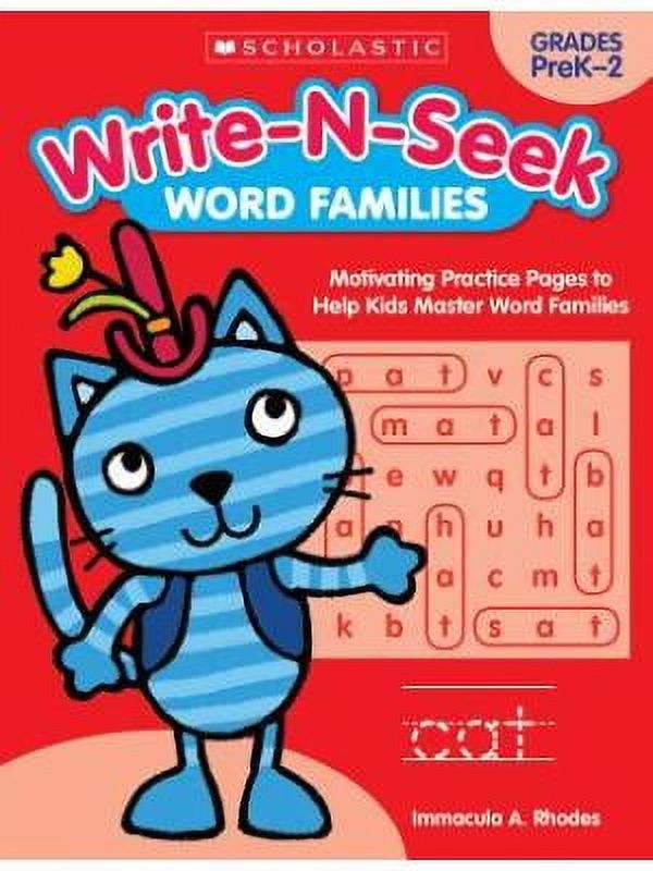 Write-N-Seek: Word Families: Motivating Practice Pages to Help Kids ...