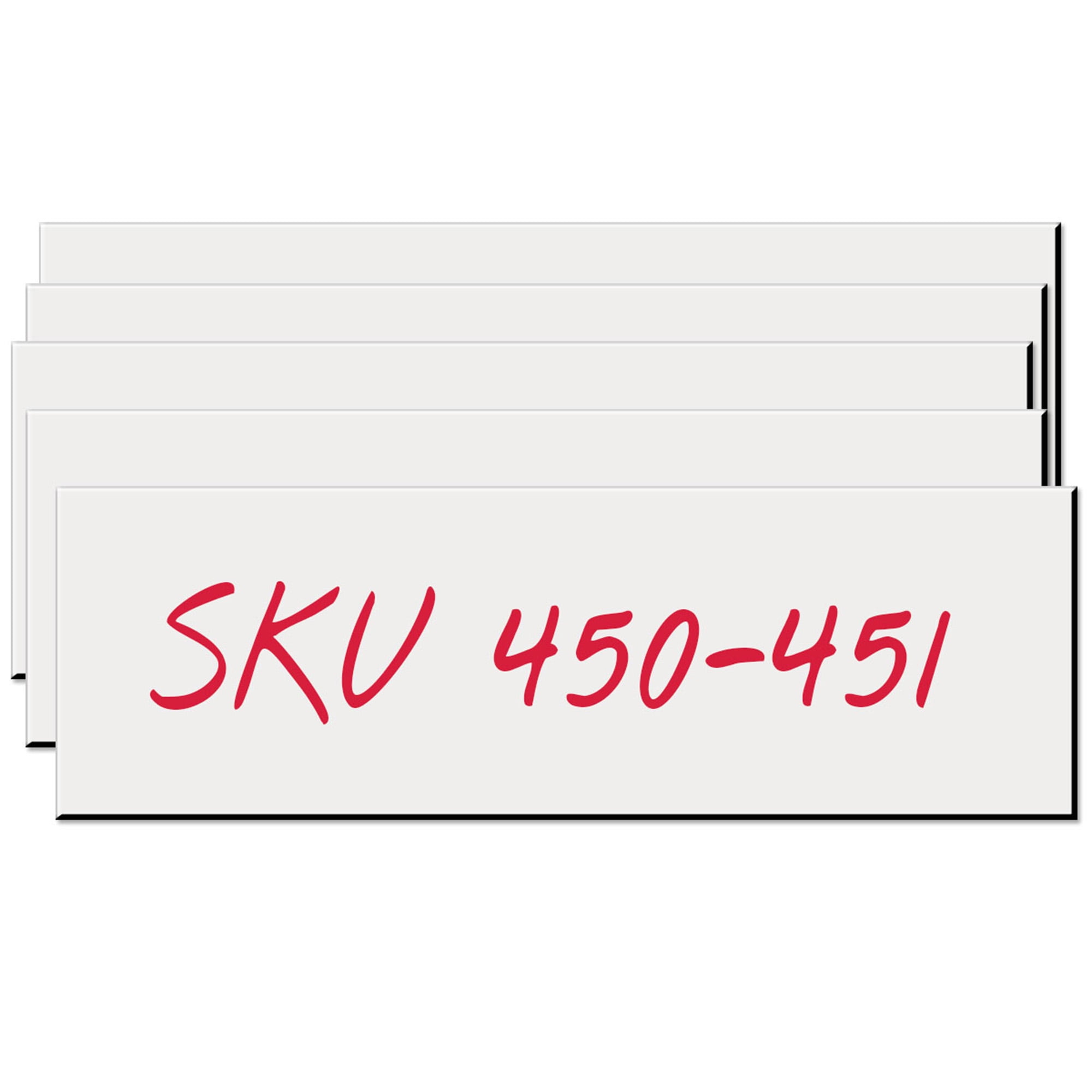 6x2" Write-On Metal Shelf Magnetic Labels for whiteboard - 10 pack ...