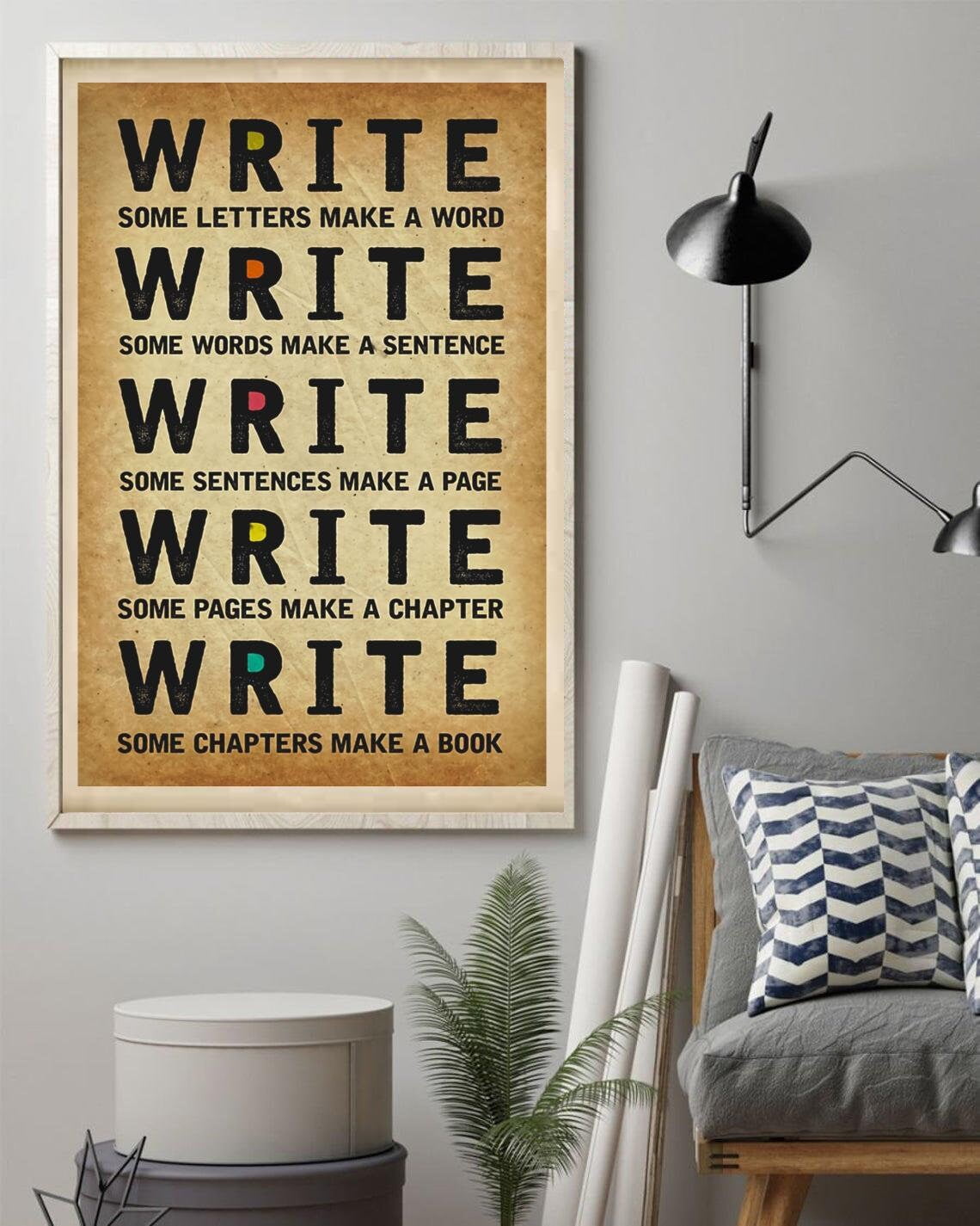 Write Some Letters Make A Word poster,Best Gift Ever For Writer,poster ...