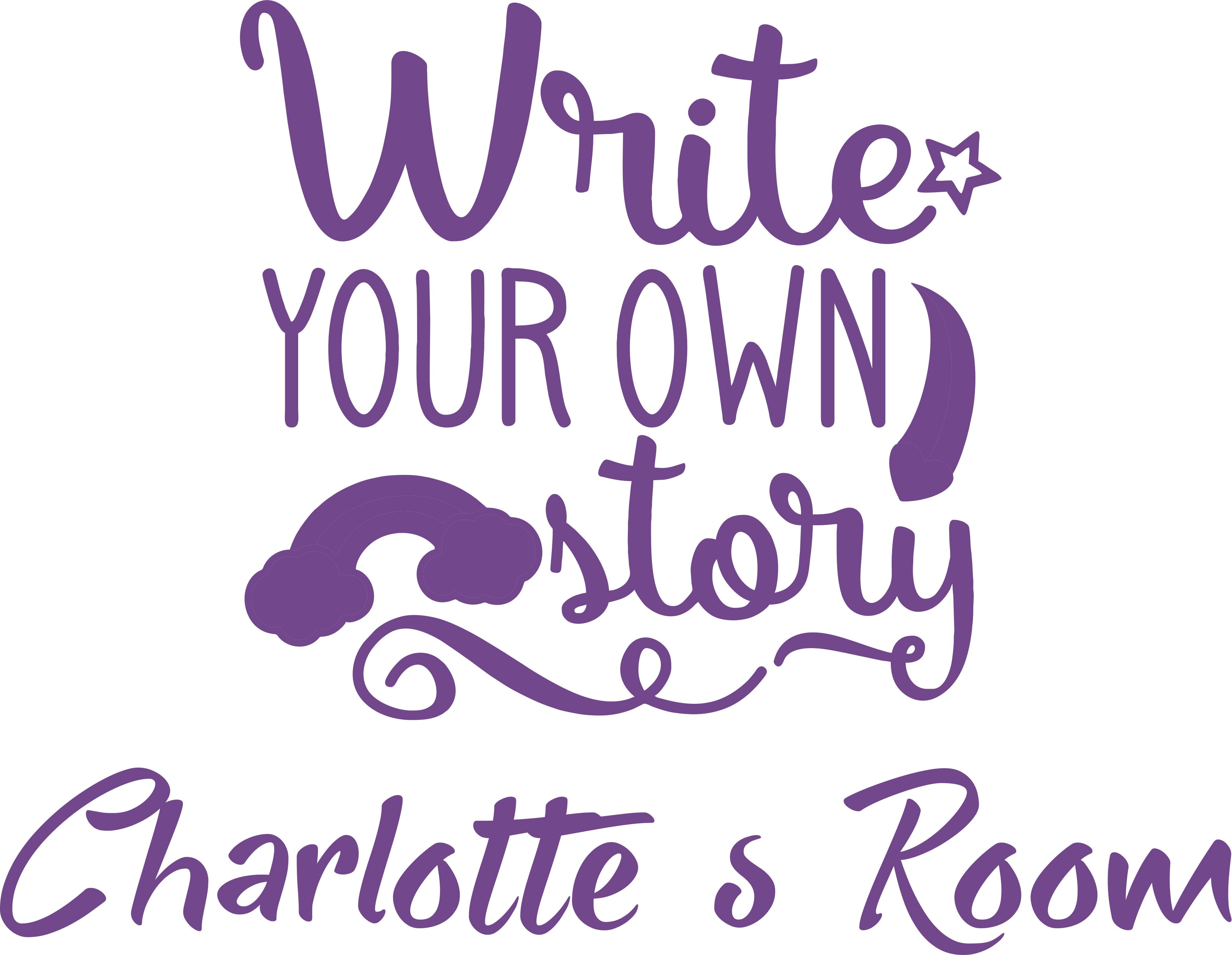 Write Your Own Story Life Motivation Customized Wall Decal - Custom ...
