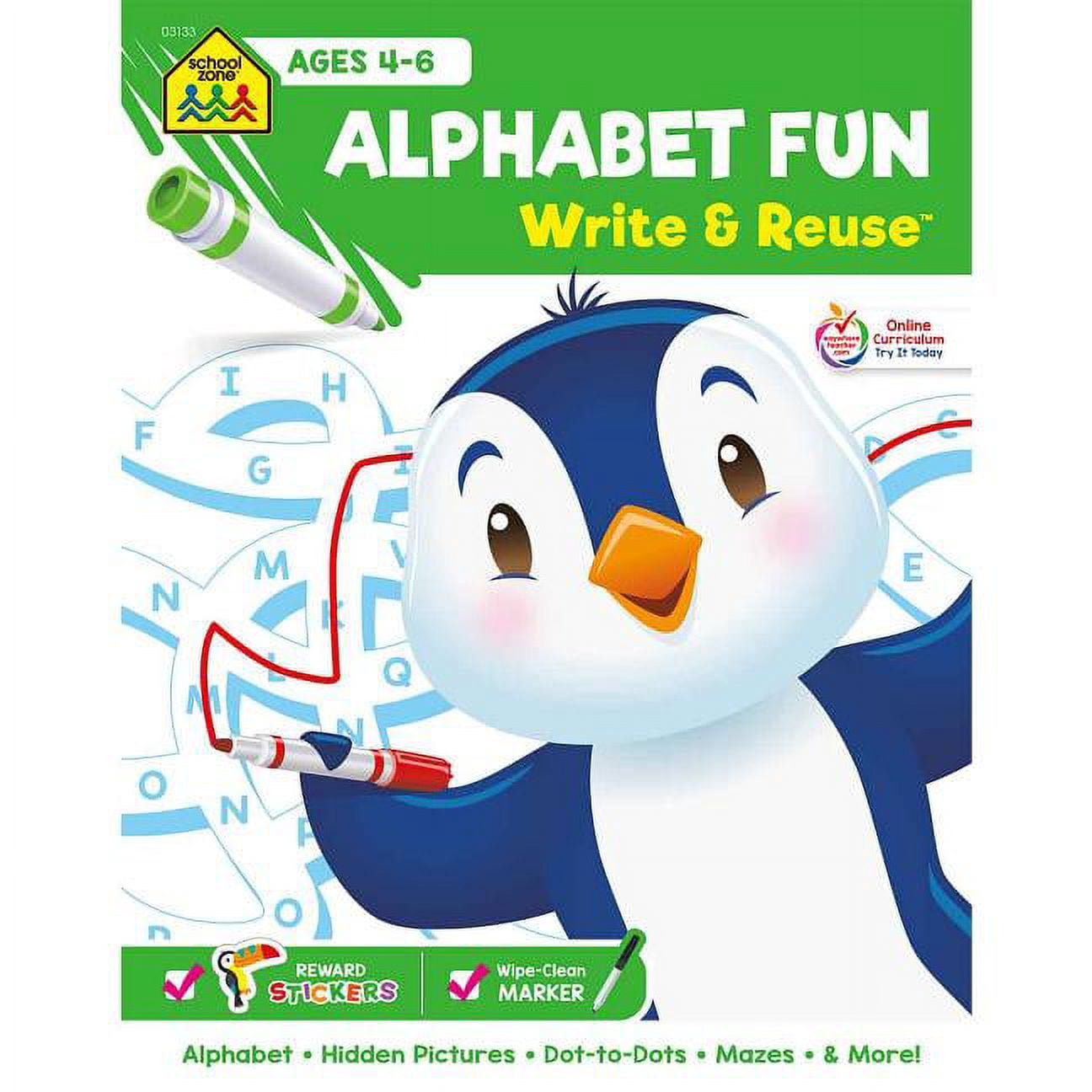 Write & Reuse Alphabet Fun (Paperback) - Walmart.com