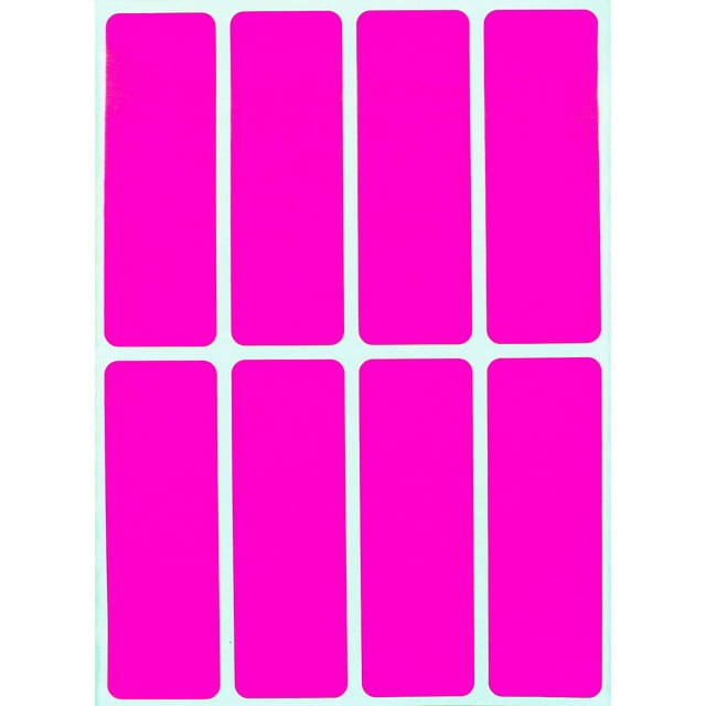 Write labels color coding stickers in Neon Pink 3x1 inch - 120 pack by ...
