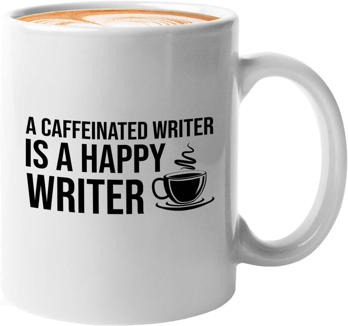 Writer Coffee Mug 11oz White - A Caffeinated Writer - Author Poet ...