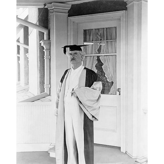 Writer Samuel Clemens Mark Twain Portrait - 20x30 Inch Glossy Laminated ...