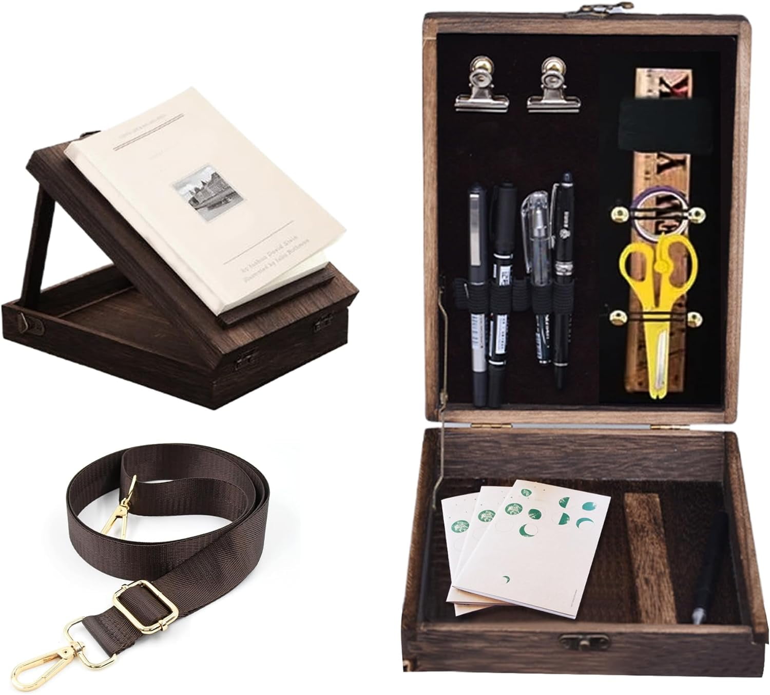 Writers Art Messenger Wood Box: Vintage Portable Wooden Art Box ...