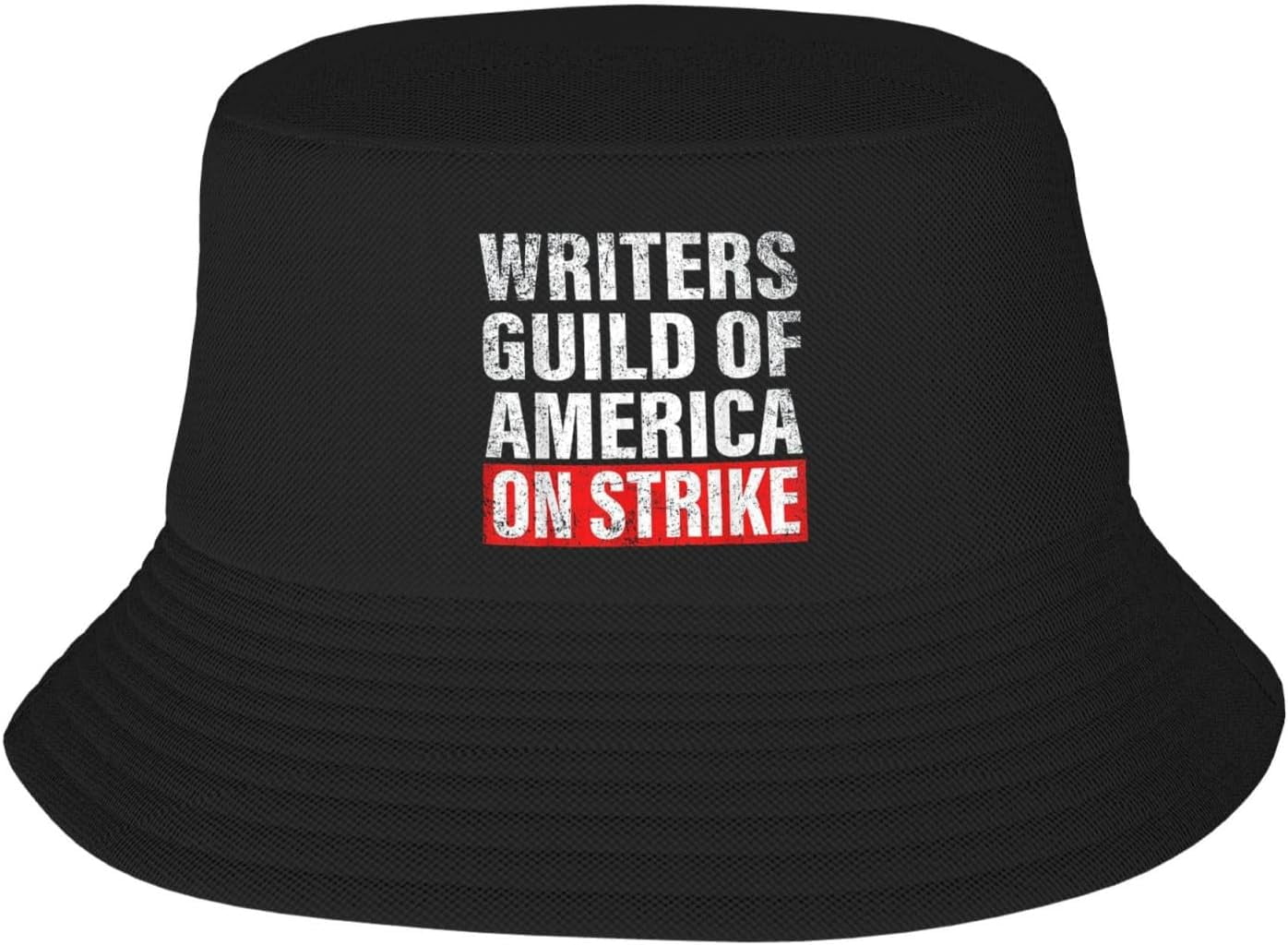 Writers Guild of America On Strike Hat Anti Ai Chatbot Bucket Hat Beach ...