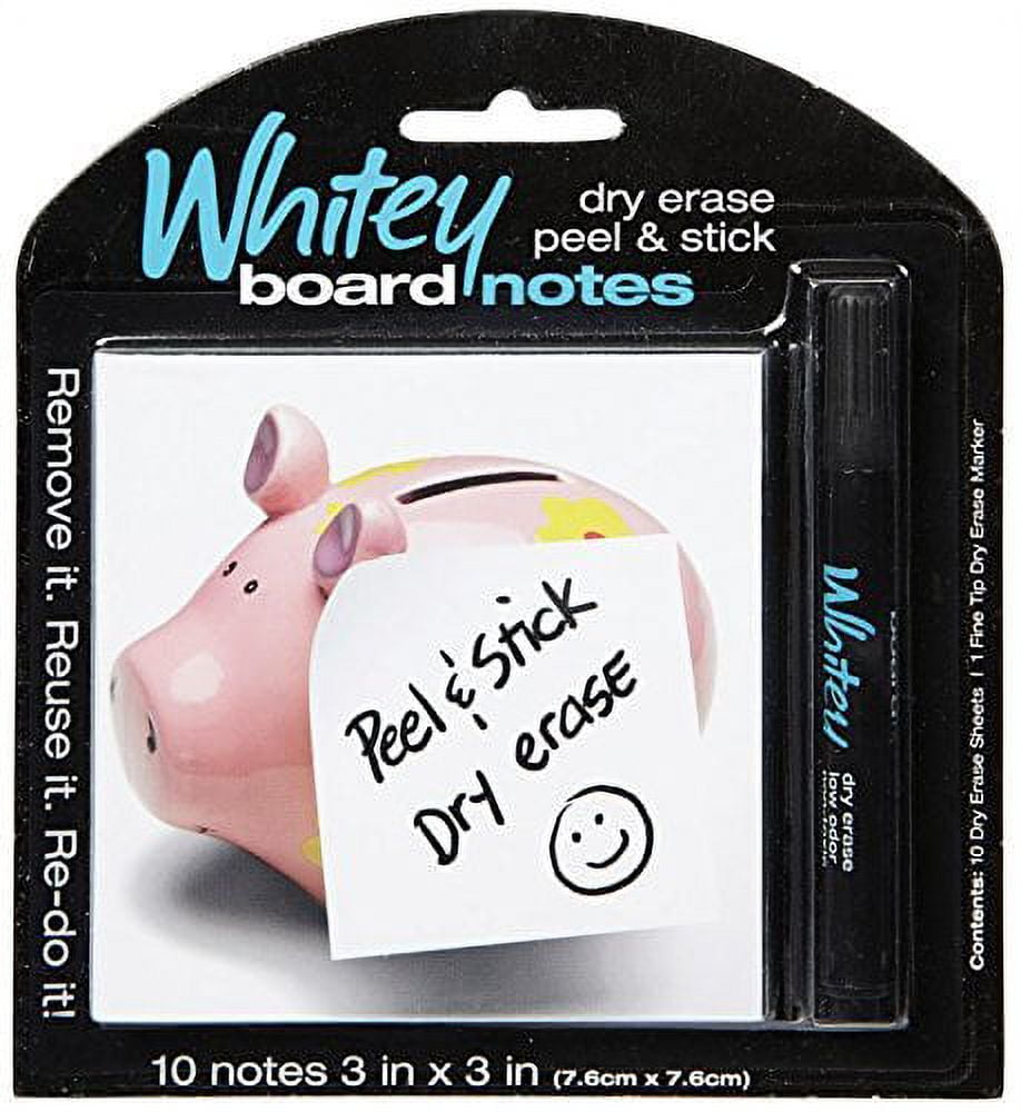 Writeyboard 3 by 3 Inches in Note Size Stick-On Whiteboards 10001 ...