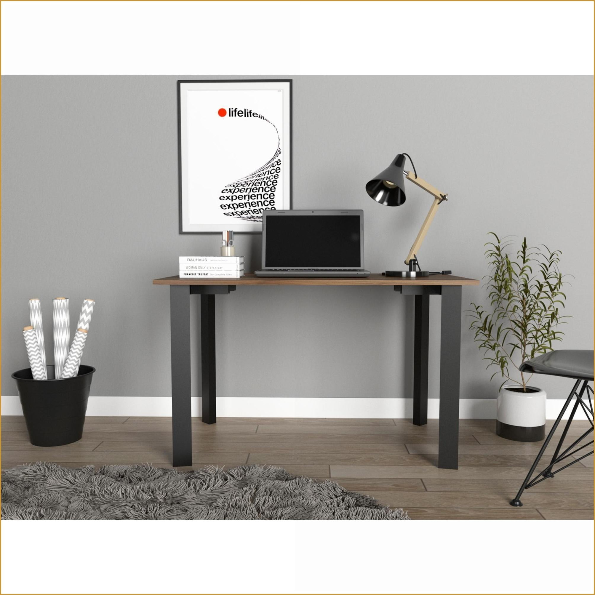 Writing Desk, Marrakech Style with Four Steel Legs, 47”Wx25”Dx29”H ...