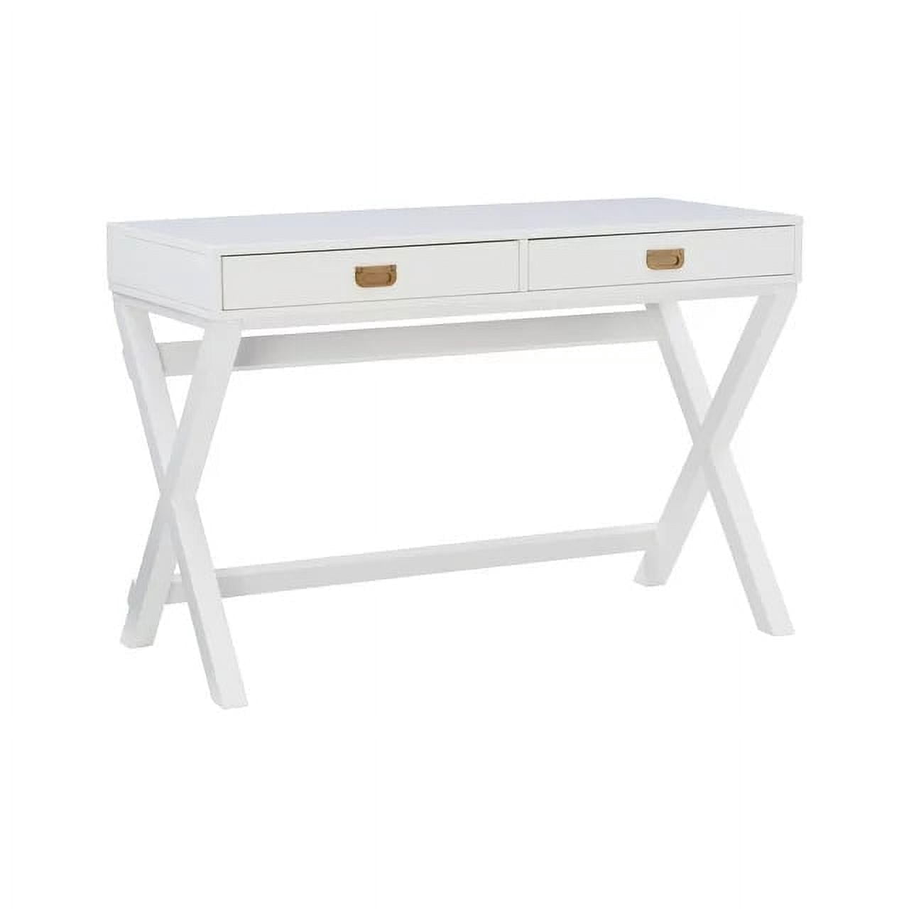 Writing Desk, White, 2 Drawers, 30 inches Tall - Walmart.com