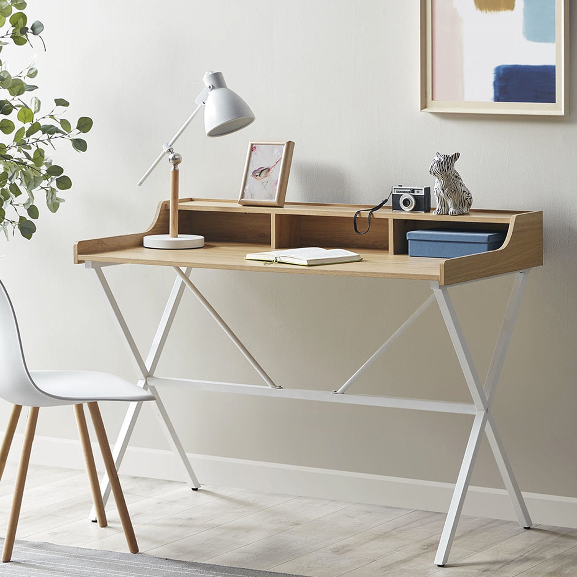 Writing Desk with Cubbies | Suitable for Various Room Types | MDF ...