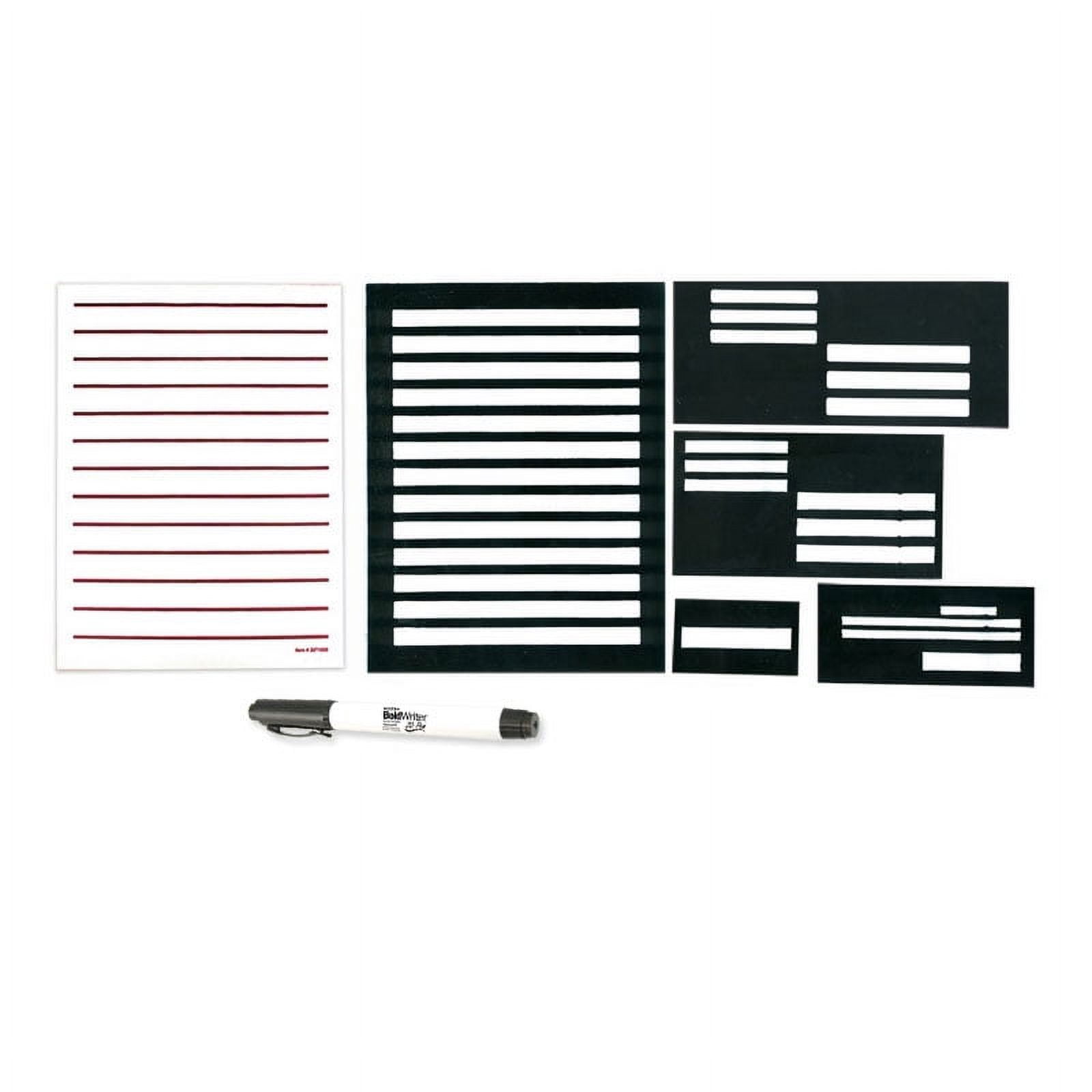 BoldWriter 20 Pen and Low Vision Paper Writing Guide Kit Supplies Set ...