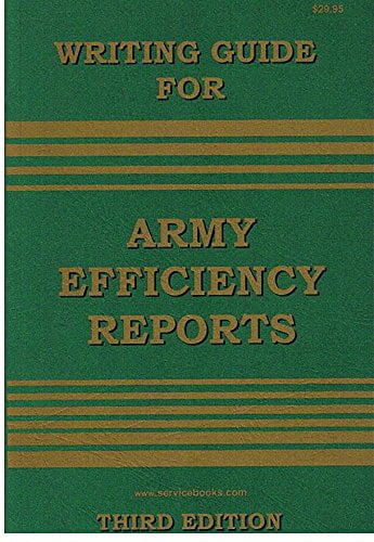 Pre-Owned Writing Guide for Army Efficiency Reports (Paperback ...