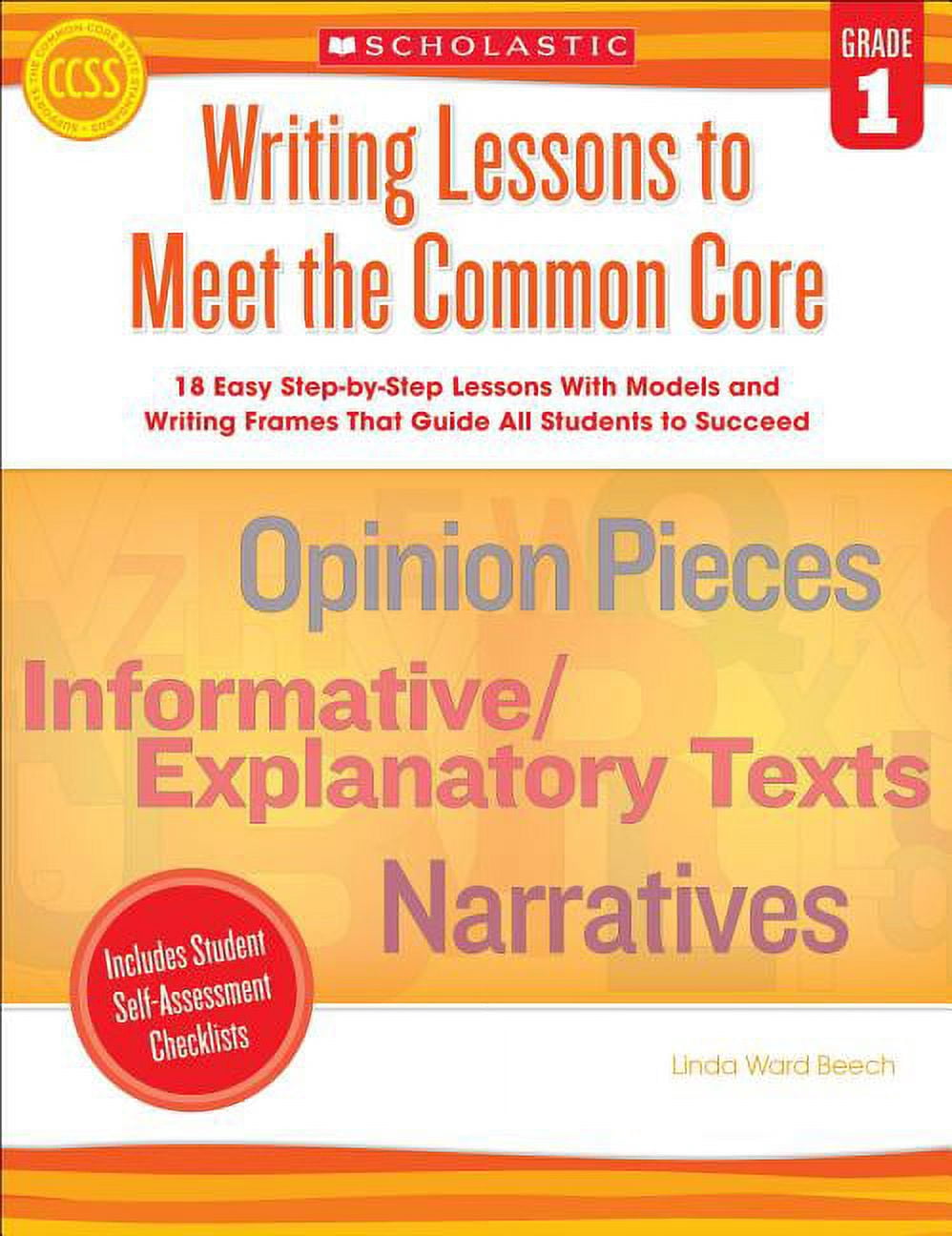 Writing Lessons to Meet the Common Core Writing Lessons to Meet the ...