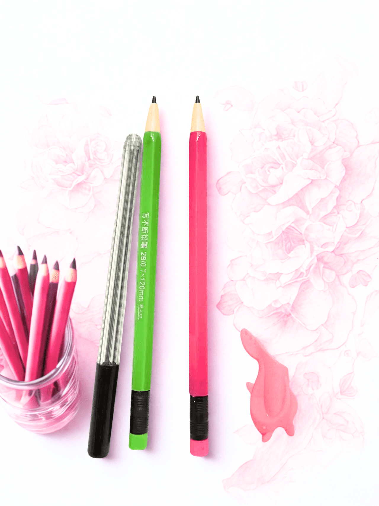 Writing Starter Kit, 2-Pack Unbreakable 2B 0.7mm Mechanical Pencils ...