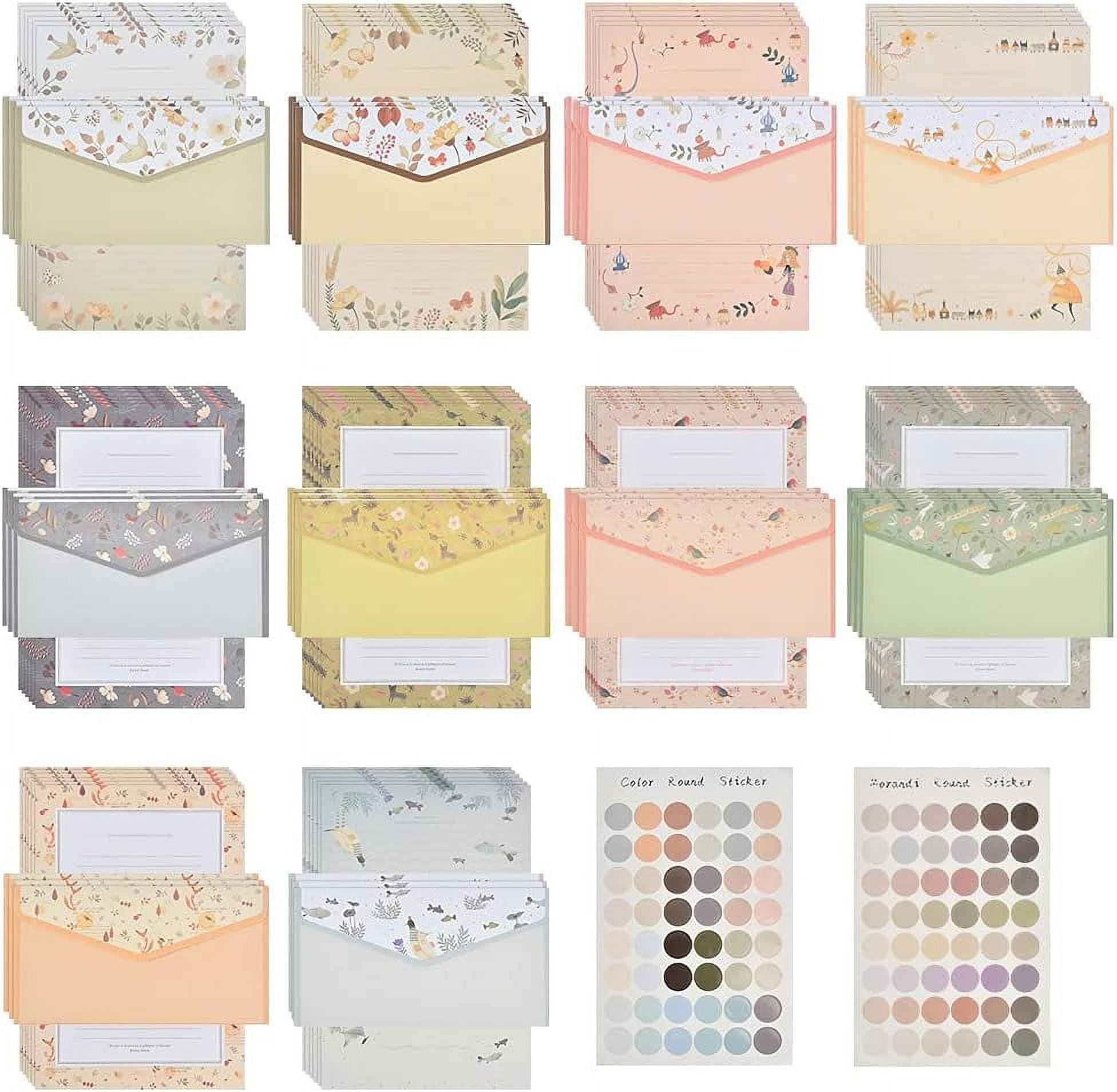 Writing Stationery Paper and Envelopes Sets 60 Pcs Writing Stationery ...