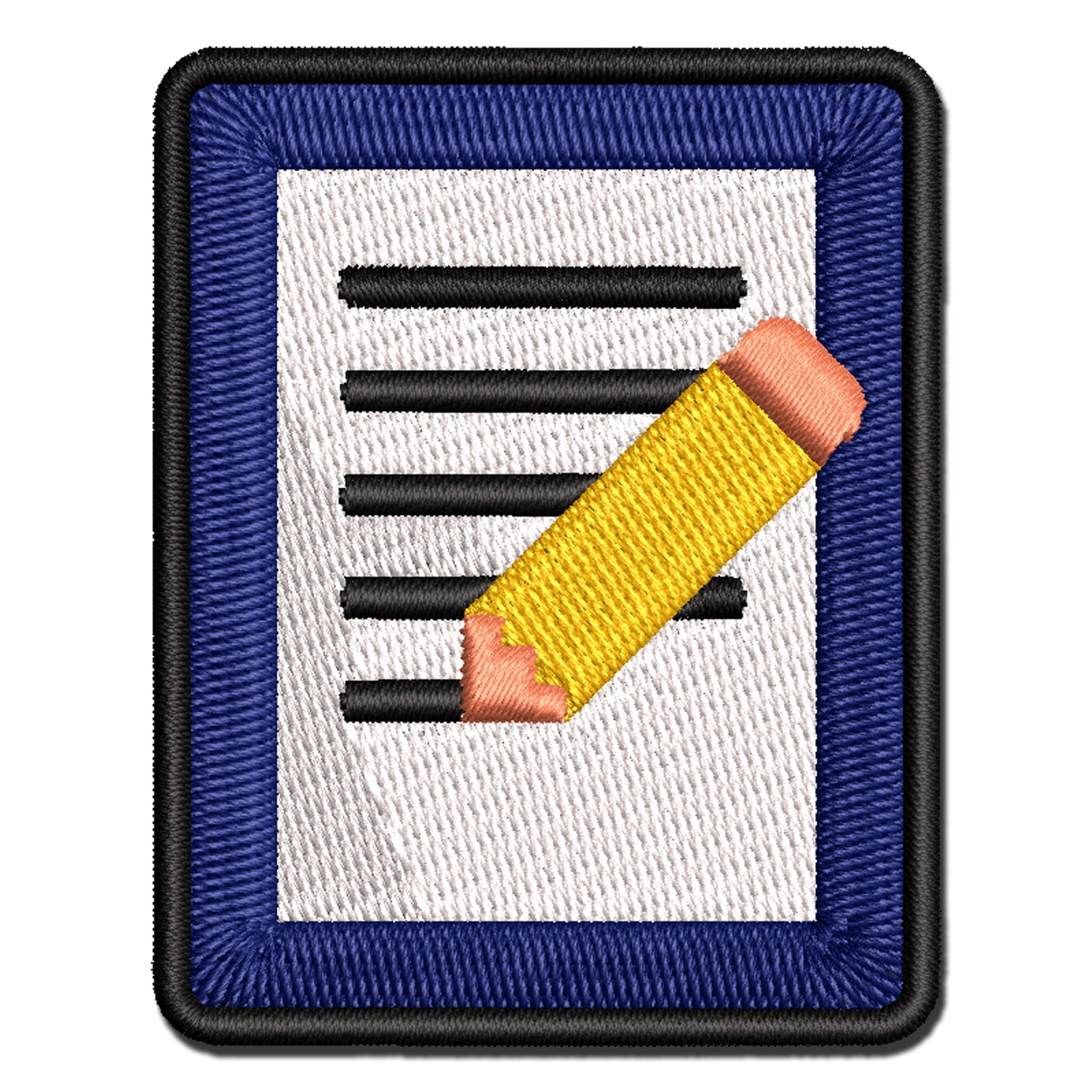 Writing Symbol Applique Multi-Color Embroidered Iron-On Patch - 2.0 ...