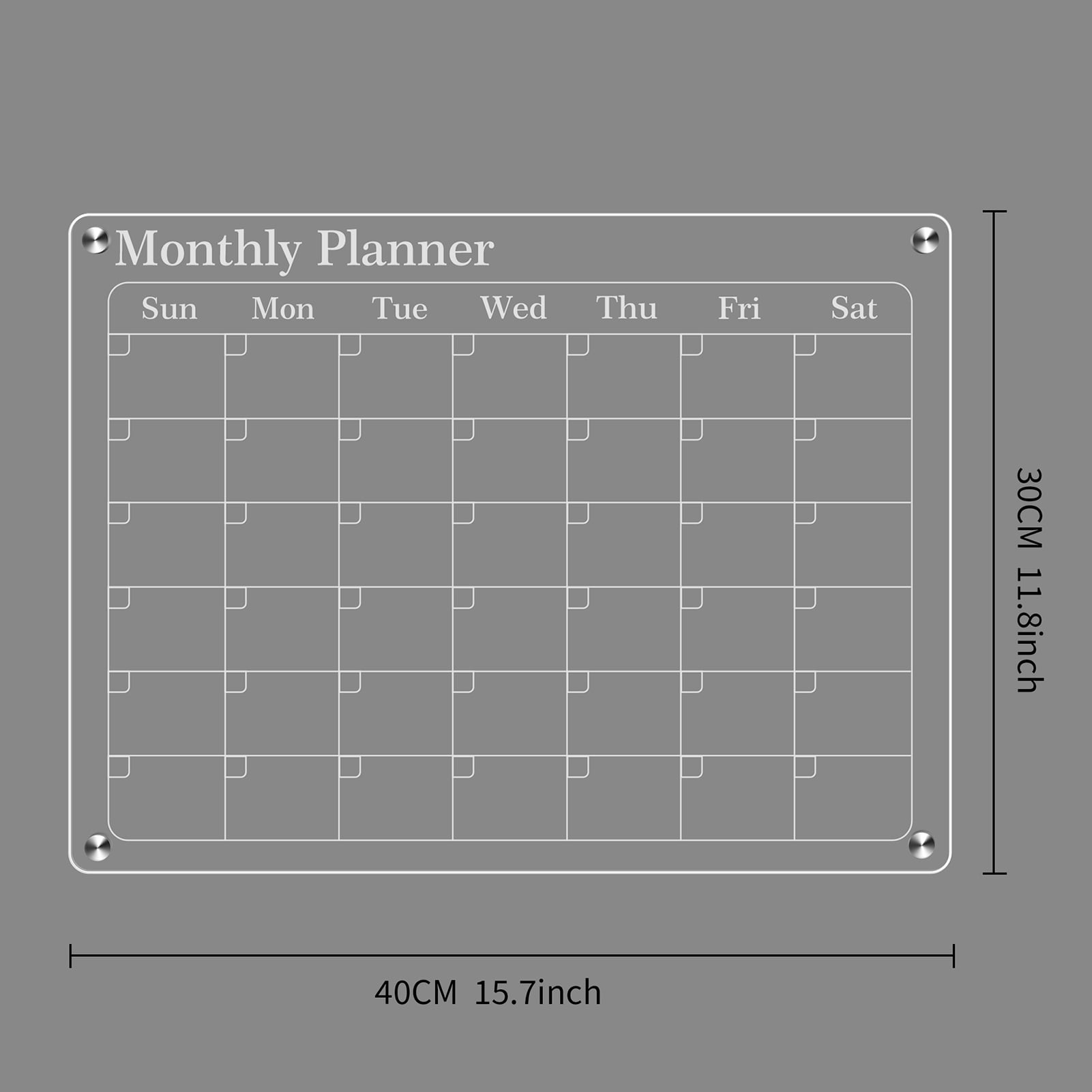 Writing board,Clear / Planner Calendar Clear Calendar / Calendar ...